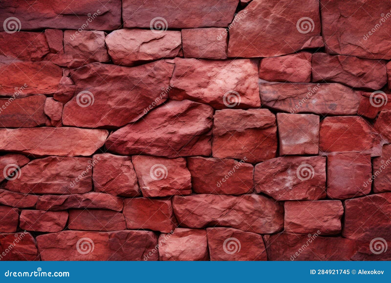 Red Stone Wall Texture Background with Naturalistic Light AI Generated ...
