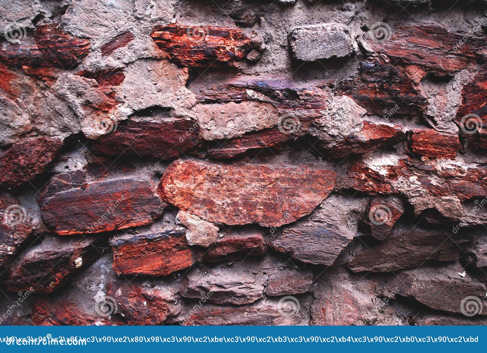 Red Stone Wall Texture Close-up Stock Image - Image of rock, wall ...