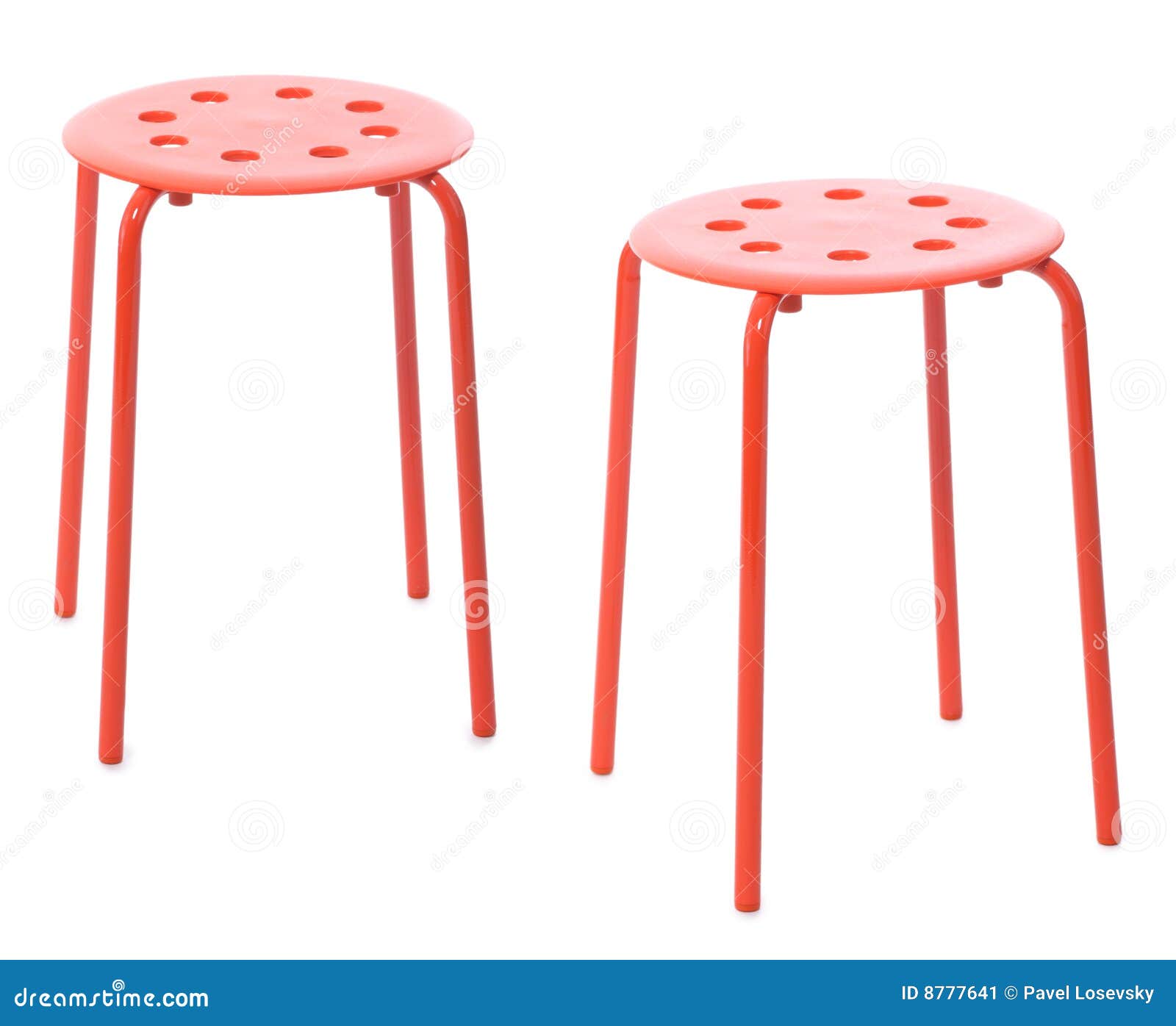 Red stool stock image. Image of plastic, white, place - 8777641