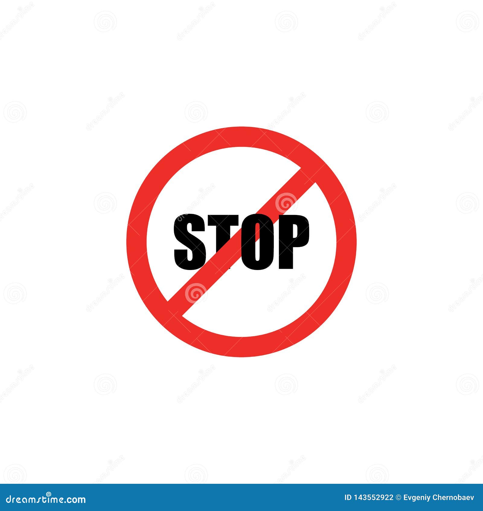Red Stop Attention Road Sign. Stop Sign Icon Vector Eps10. Stock Vector ...