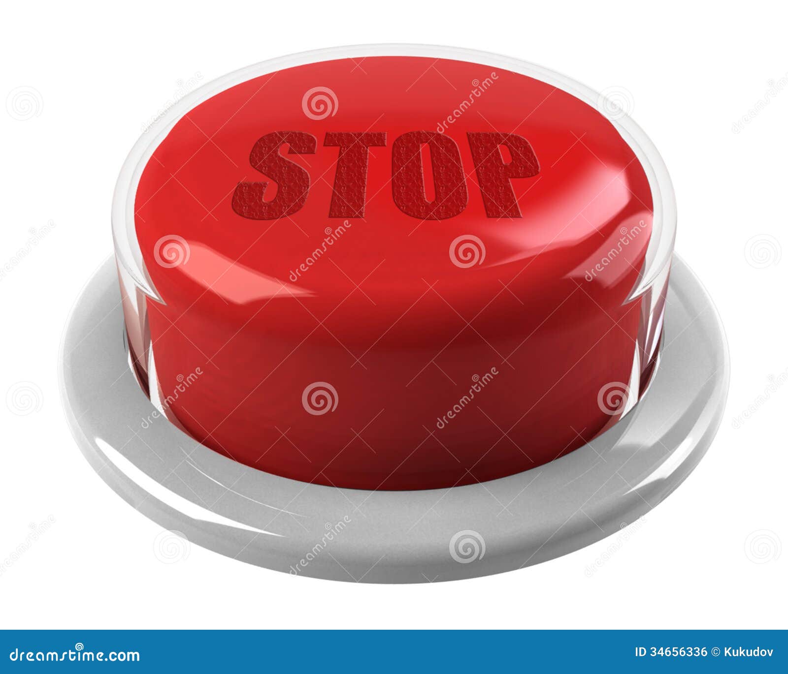 Red stop button stock illustration. Illustration of blue - 34656336