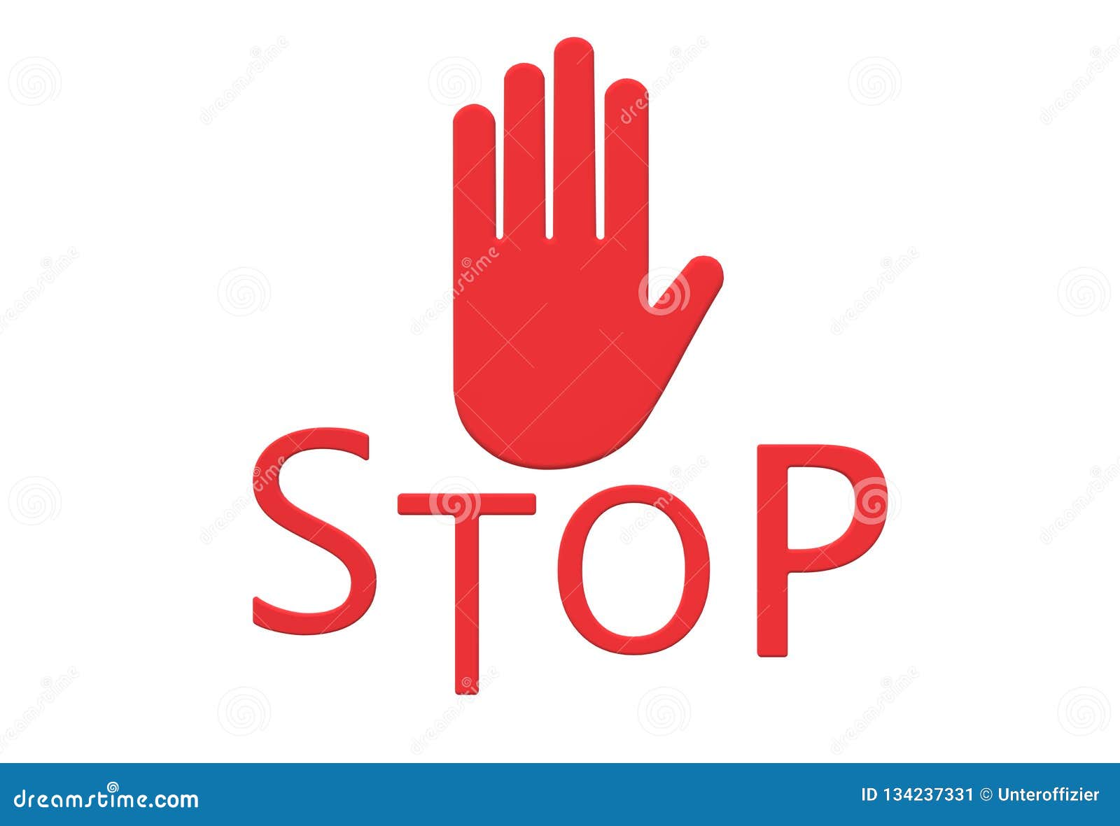 A red stop halt signage stock illustration. Illustration of computer ...