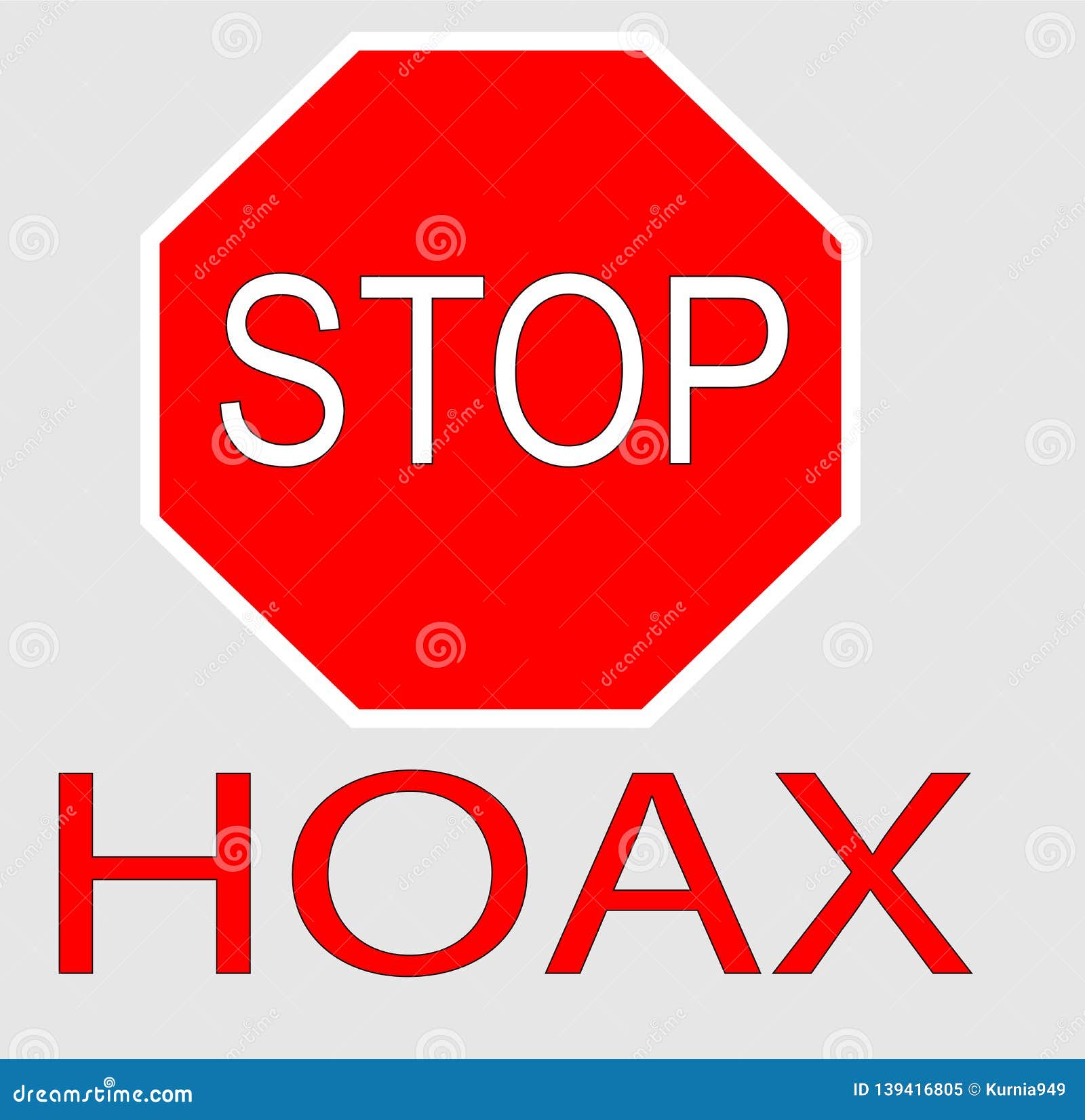 Stop Hoax Concept Design. Hand Punching Hoax Word Typography. Fight ...