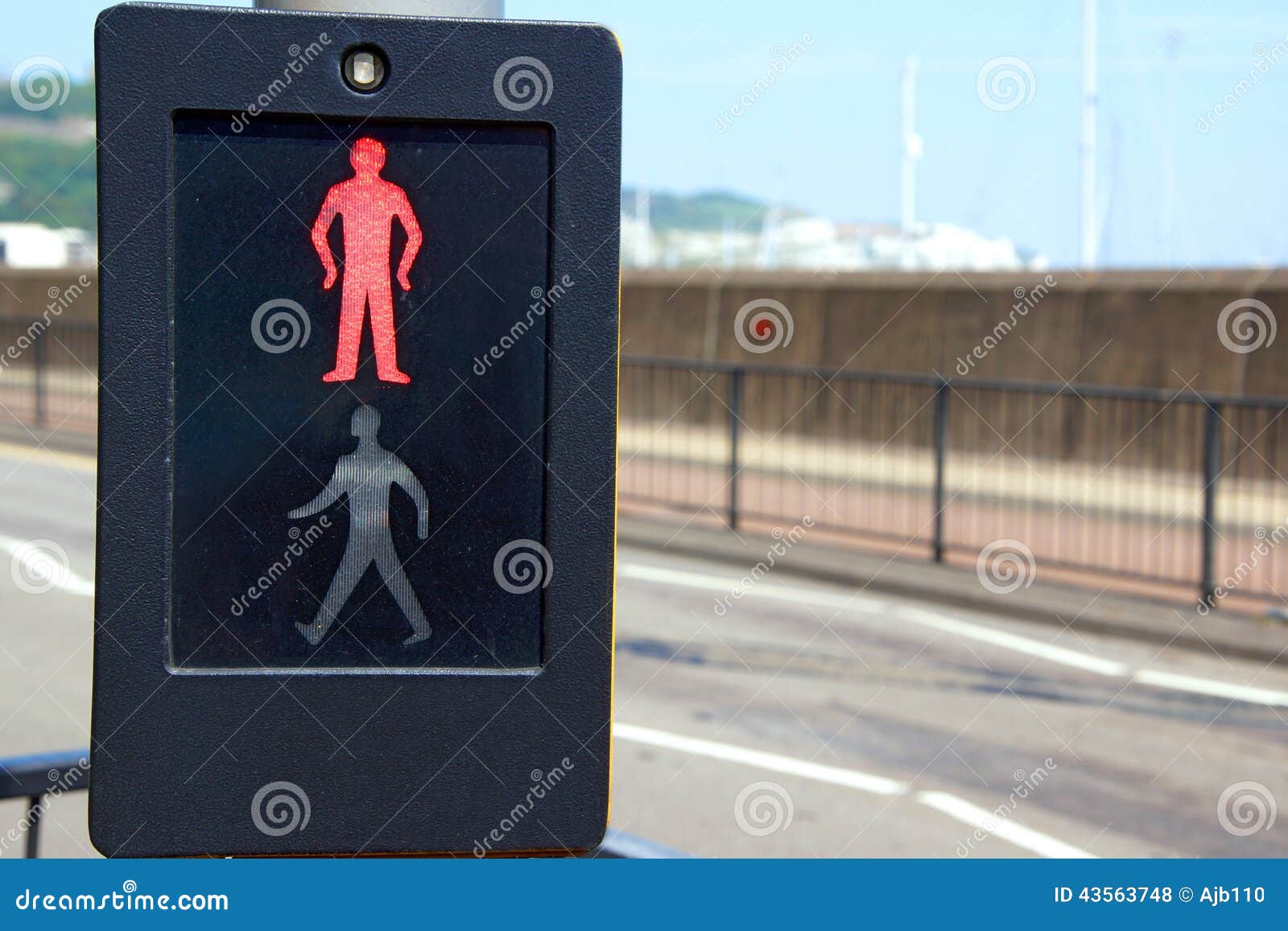 The Red Stop Man Royalty-Free Stock Image | CartoonDealer.com #43563748