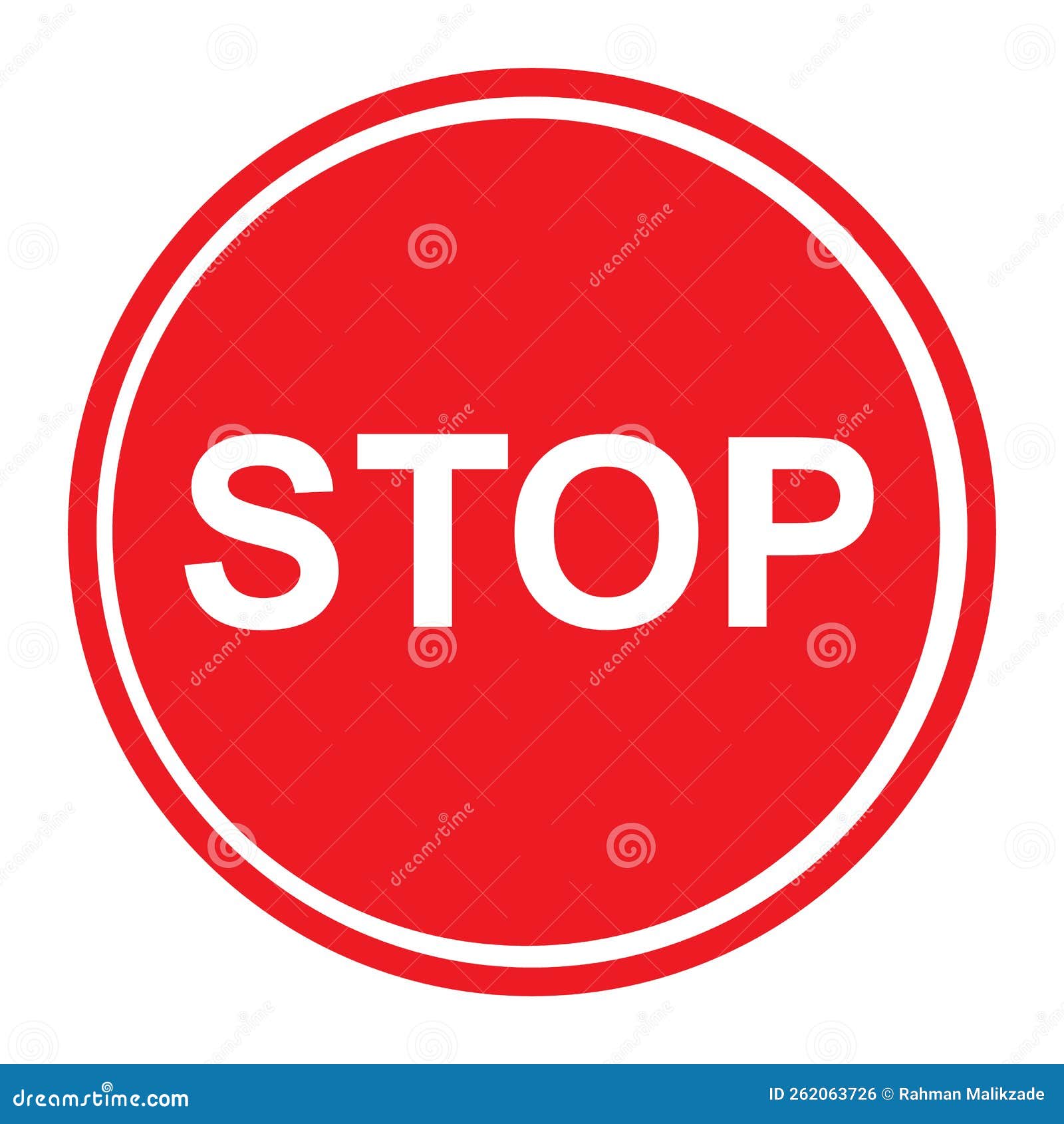 Red Stop Sign Icon. Road Sign Vector Illustration Stock Vector ...