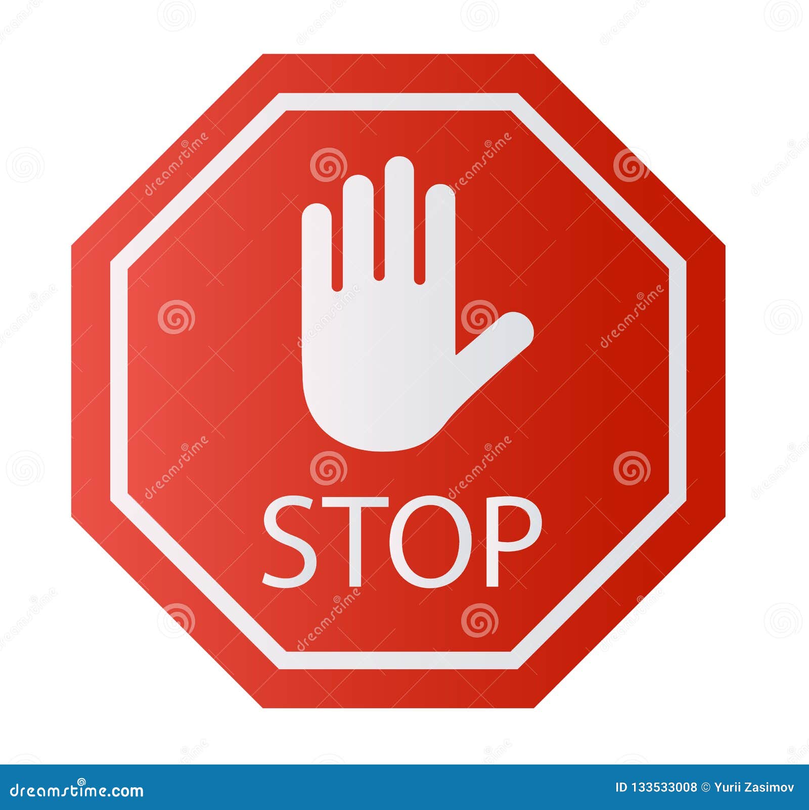 Red Stop Sign Isolated on White Background. Traffic Regulatory Warning ... Red Stop Sign Isolated on White Background. Traffic Regulatory Warning ...