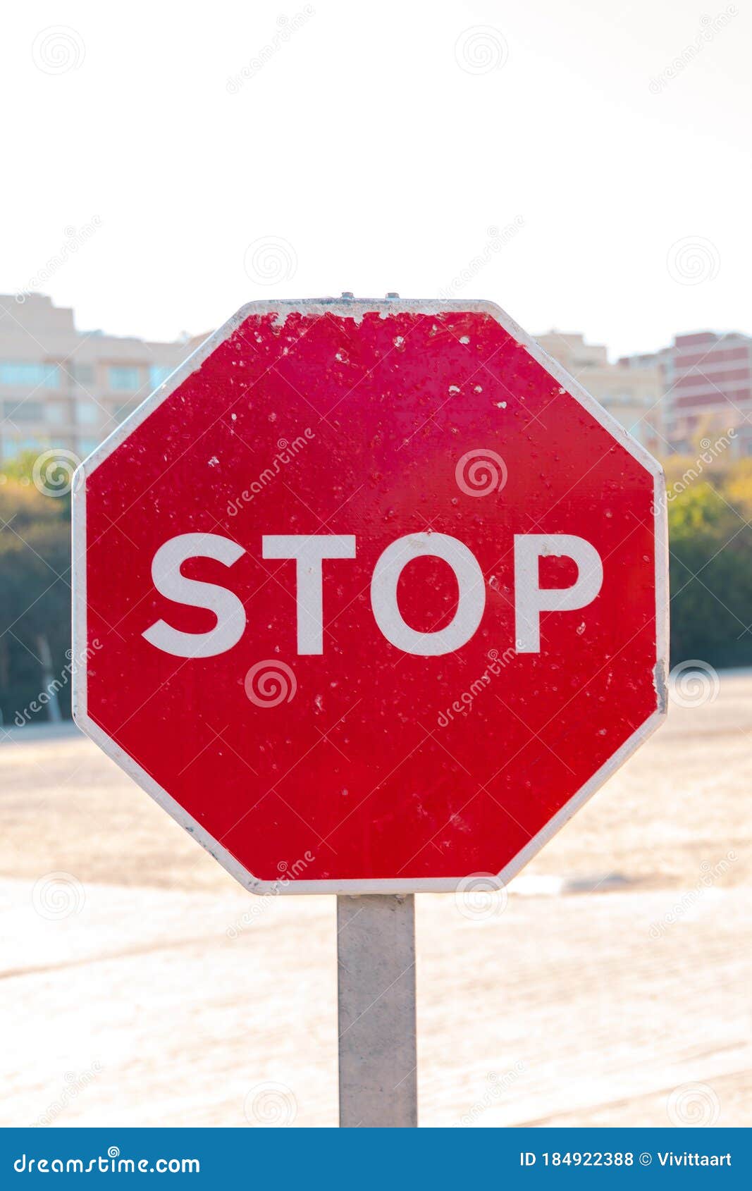 Red Stop Sign. Octagon Sign Stock Photo - Image of pedestrian, warning ...
