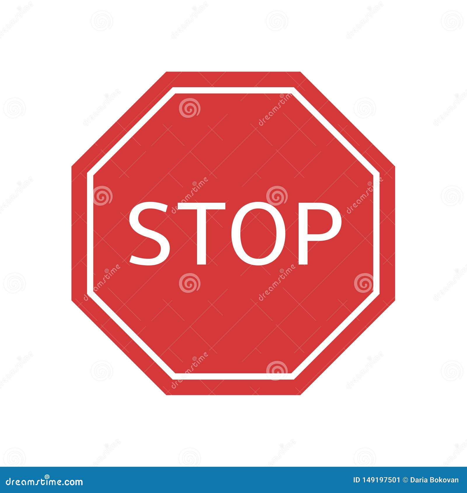 Red stop sign stock illustration. Illustration of graphic - 149197501