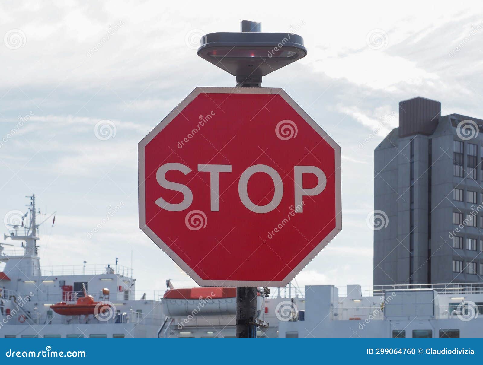 Red stop sign stock photo. Image of stop, signs, traffic - 299064760