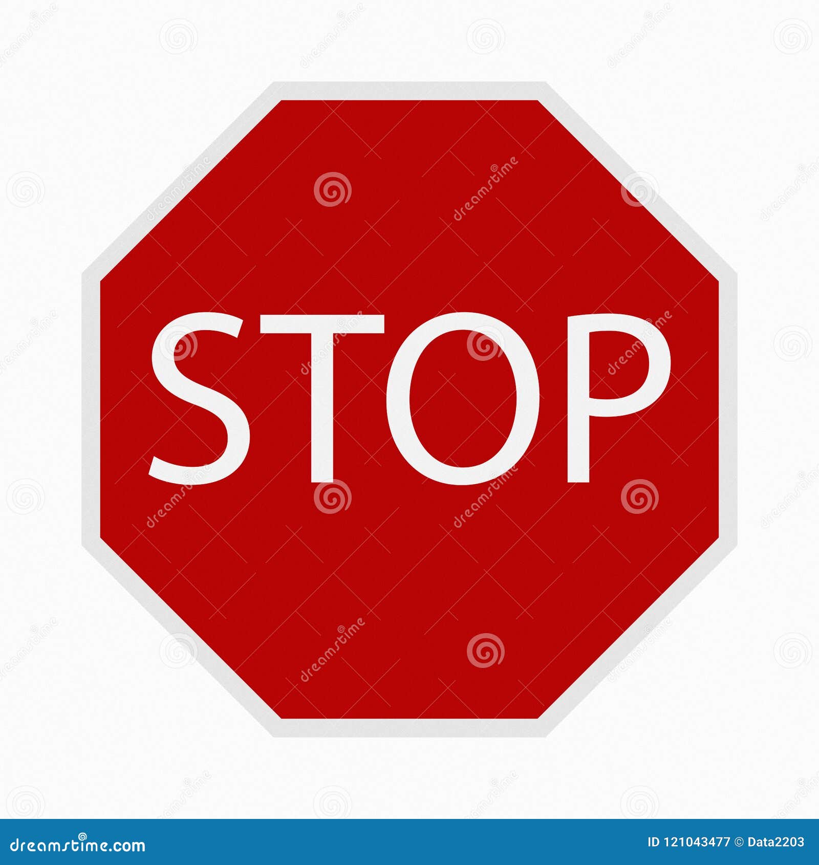 Red stop sign stock illustration. Illustration of driving - 121043477
