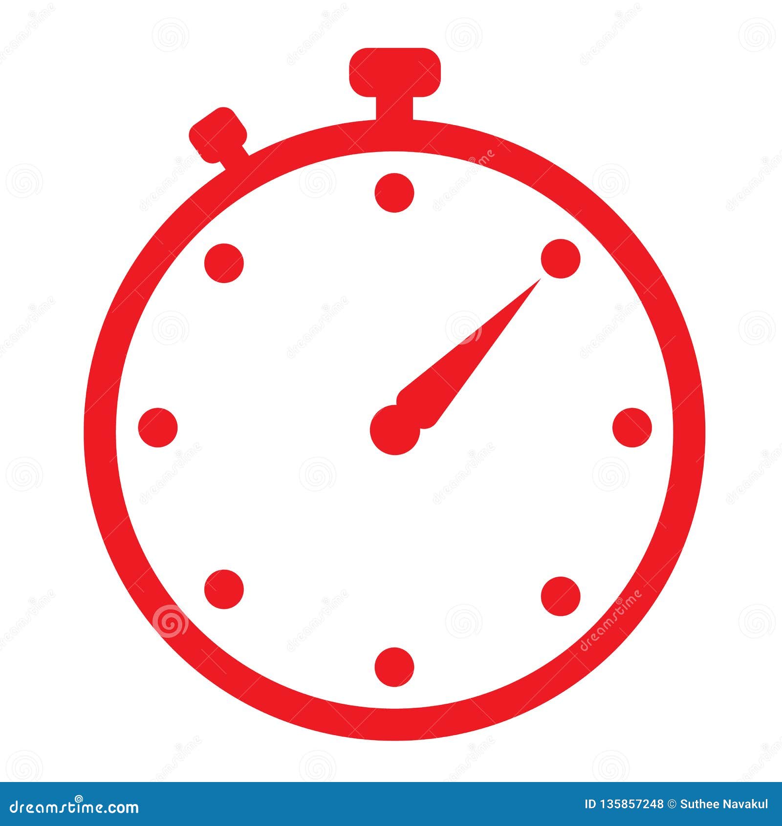 Red Stopwatch Icon on White Background. Flat Style. Stopwatch Icon for ... Red Stopwatch Icon on White Background. Flat Style. Stopwatch Icon for ...