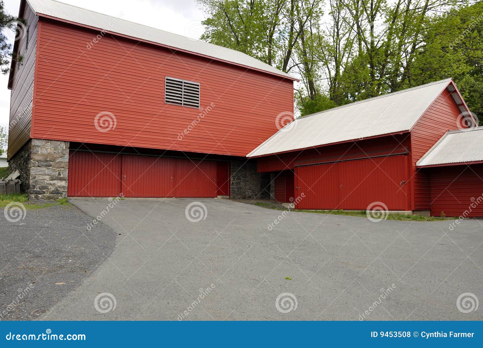 Red storage barns stock photo. Image of building, bright - 9453508