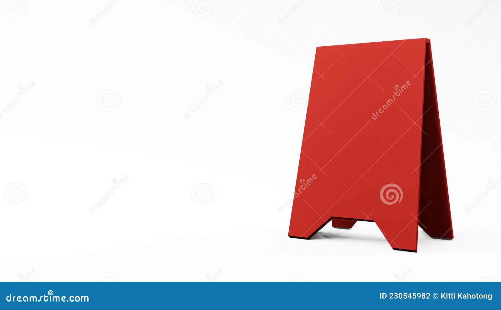 Red Storefront Sign on White Background , 3D Rendering Stock ...