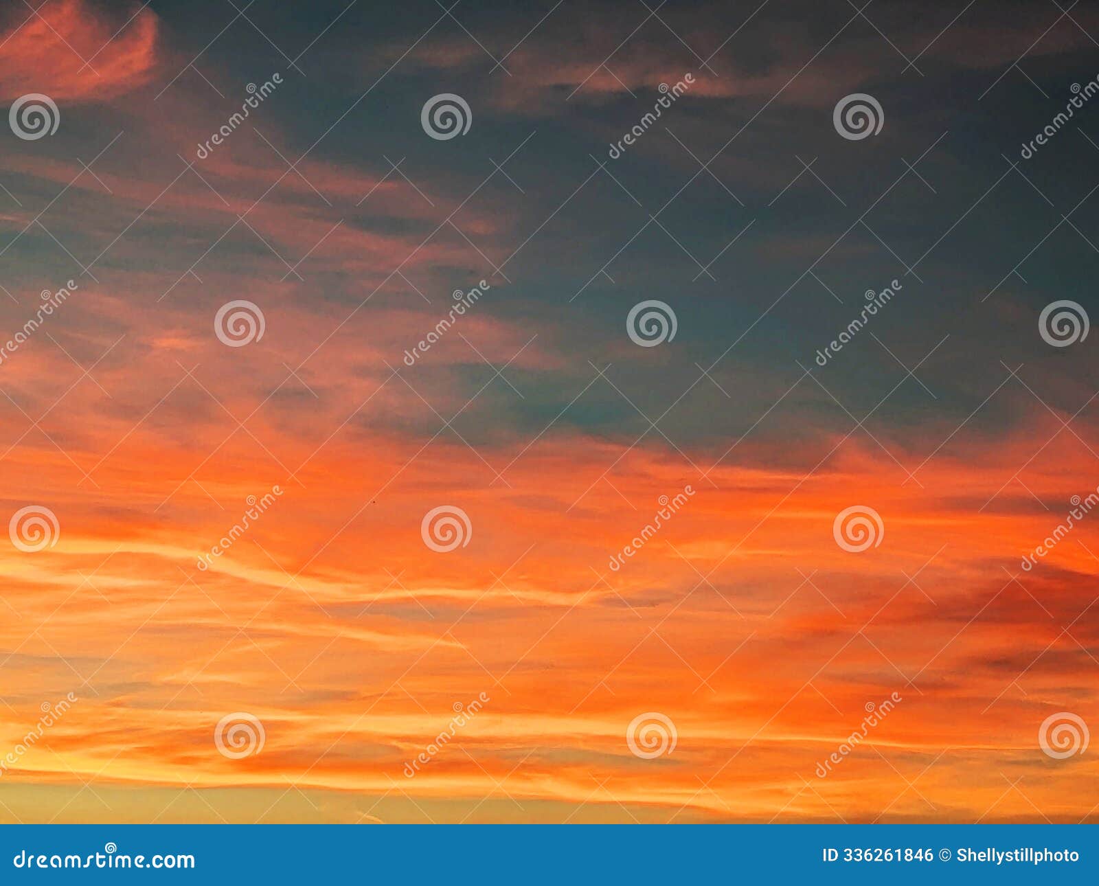 Red Stormy Sky with Thunder and Dark Clouds Stock Photo - Image of ...
