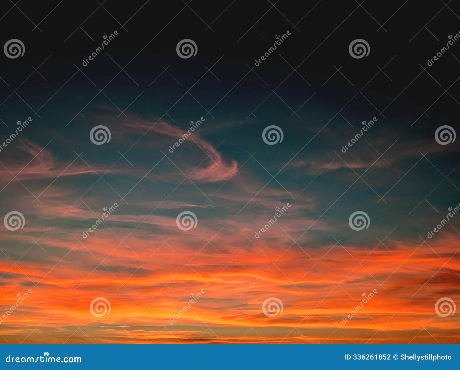 Red Stormy Sky with Thunder and Dark Clouds Stock Photo - Image of ...