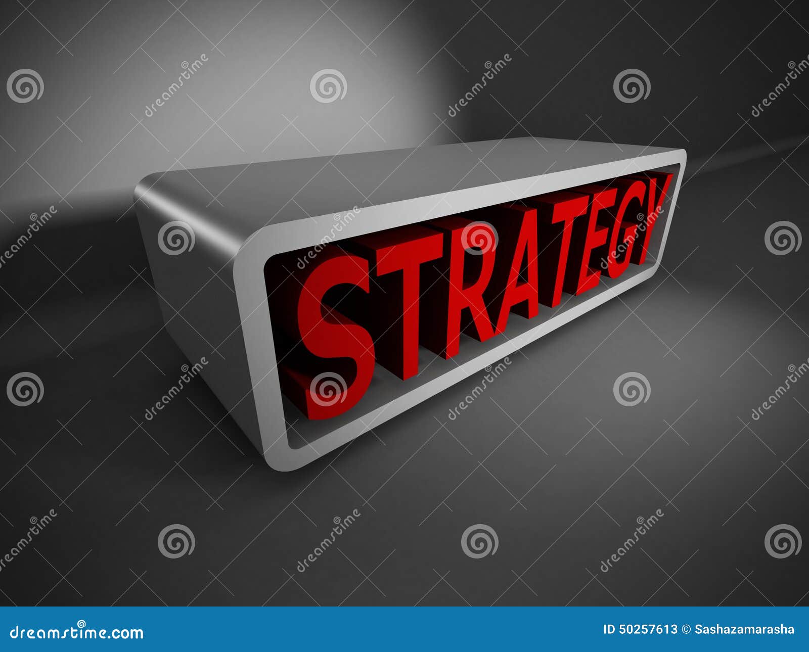 Red Strategy 3d Word Dark Background Business Concept Stock ...