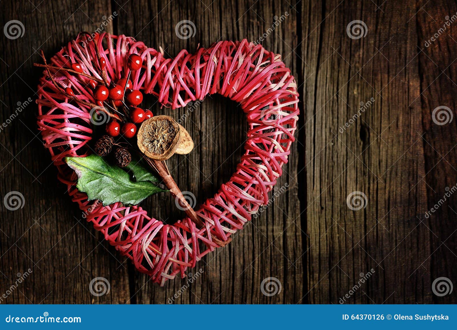 Red straw heart stock photo. Image of form, material - 64370126