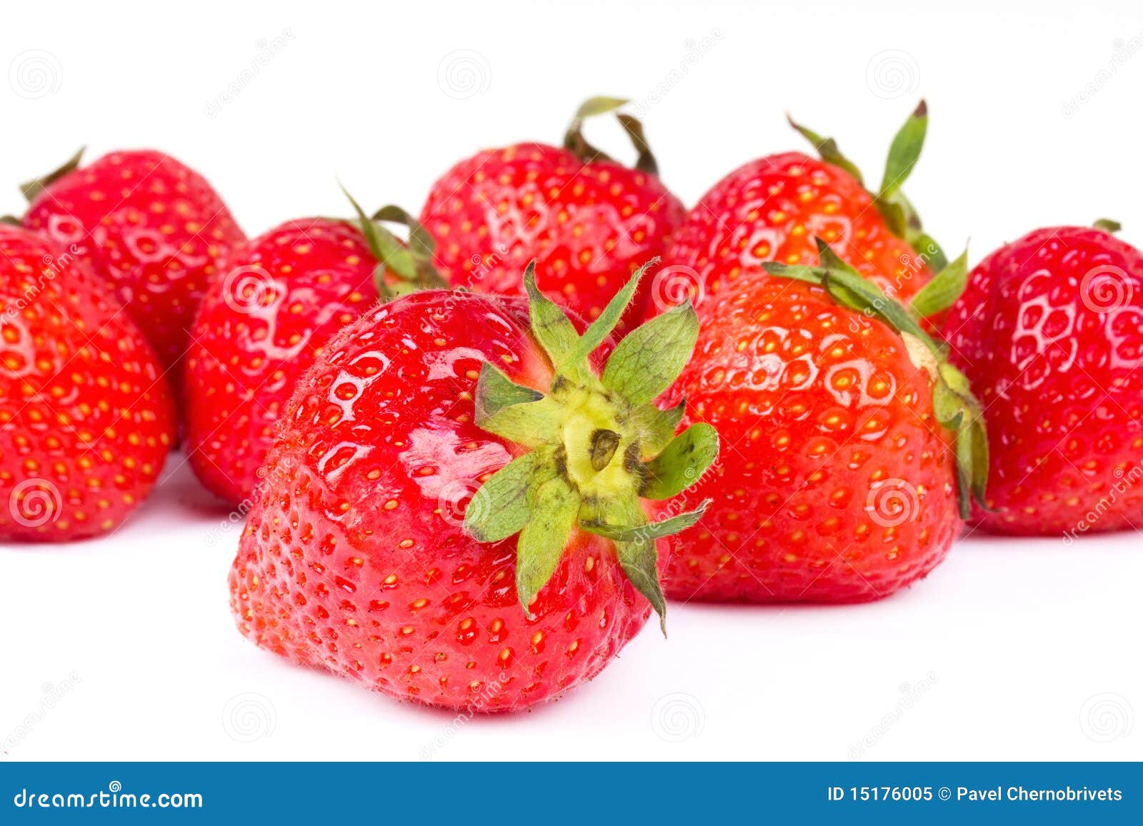 Red strawberries on white stock image. Image of white - 15176005