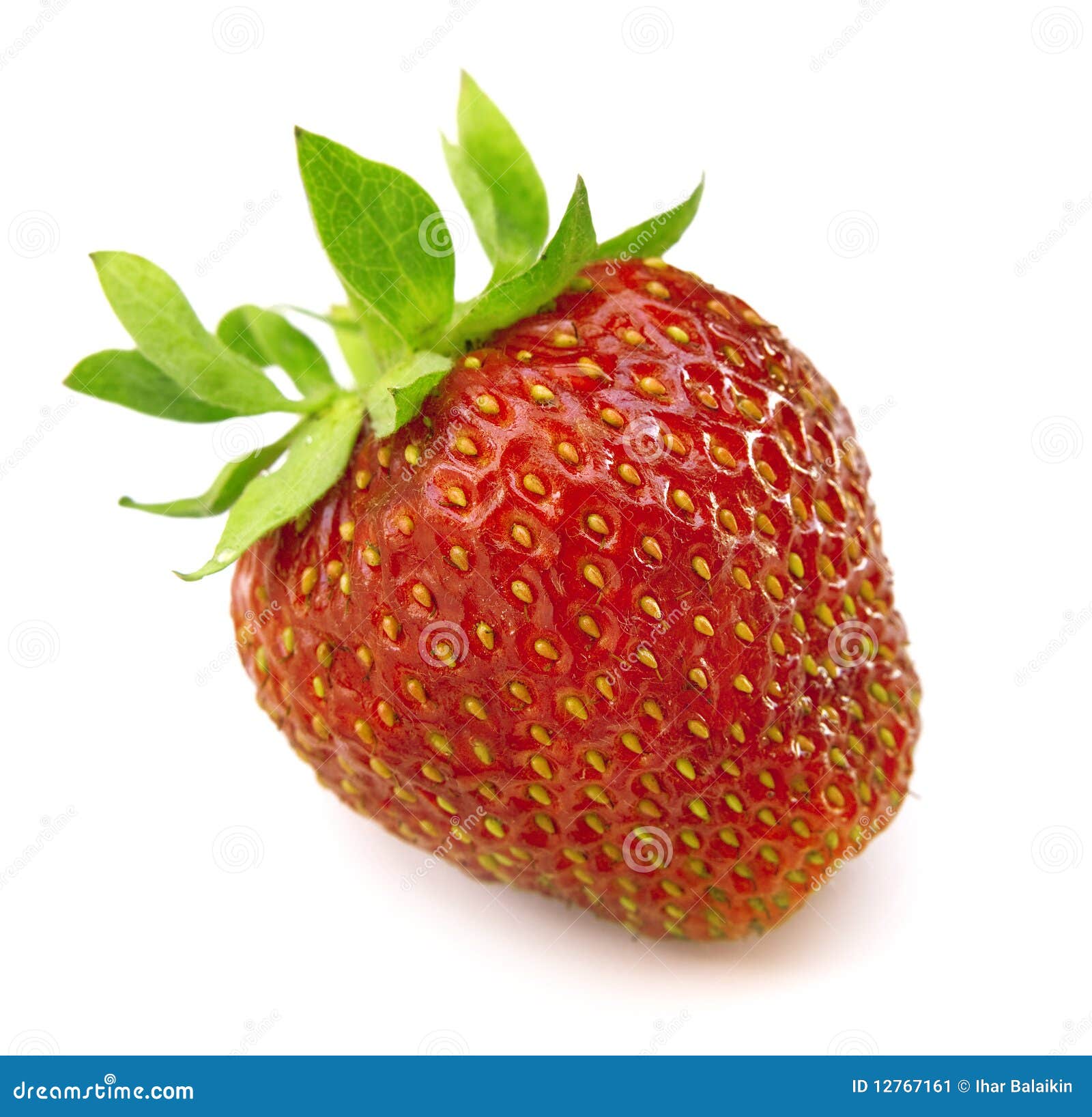 A red strawberry stock image. Image of edible, fruit - 12767161