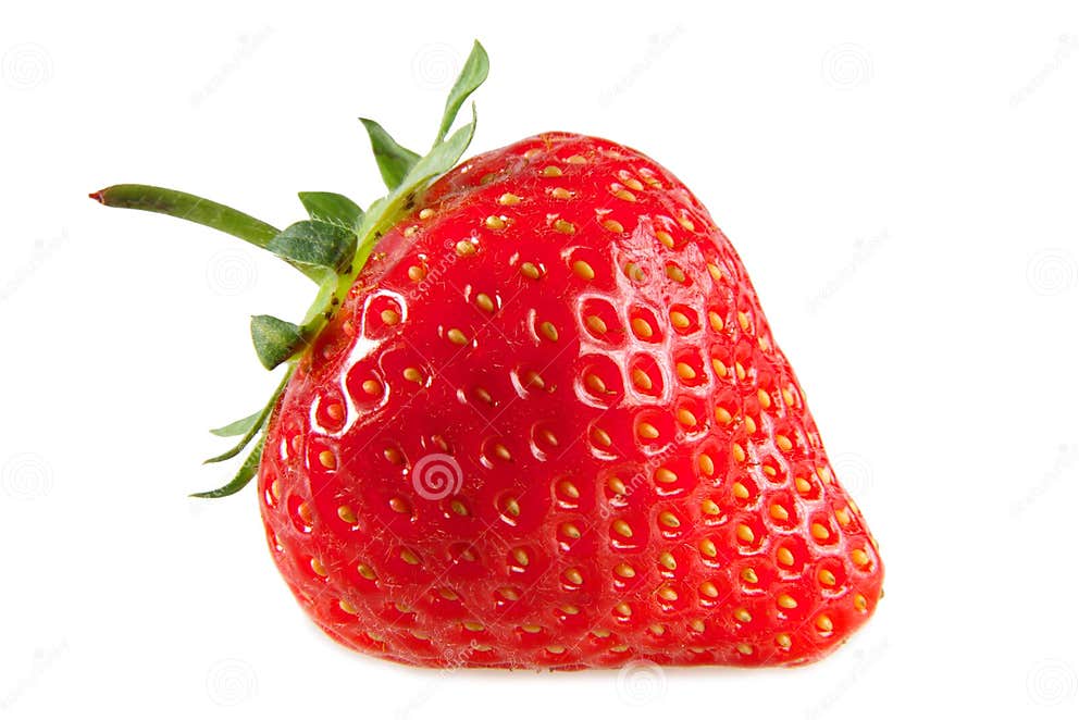 A red strawberry. stock image. Image of color, natural - 3227805