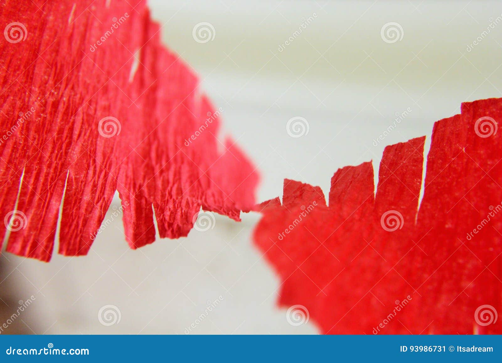 Red streamer stock image. Image of detail, streamer, twist - 93986731