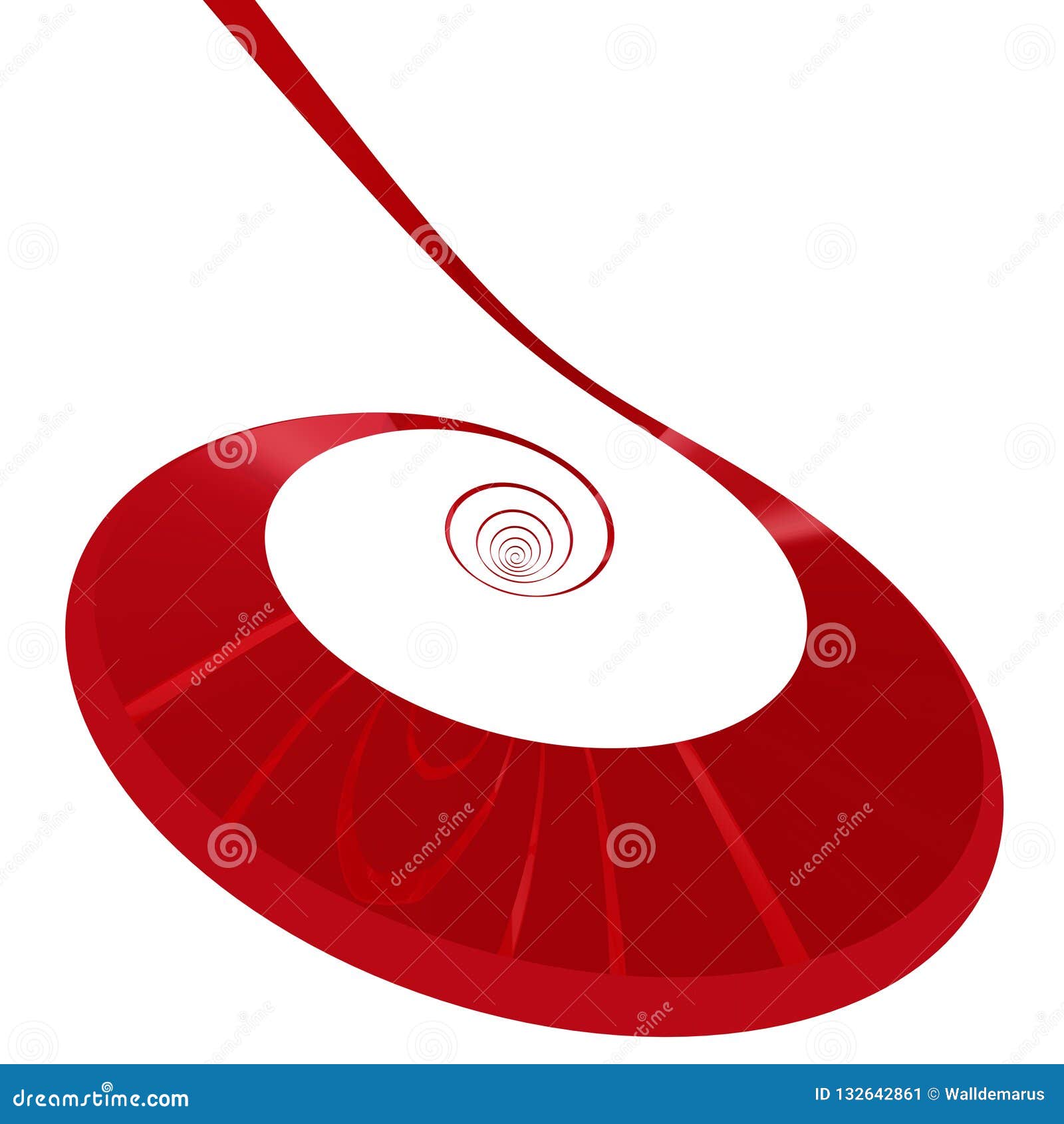 Red streamer stock illustration. Illustration of celebration - 132642861