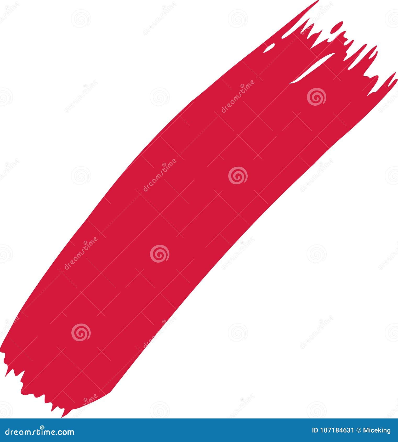 Red stripe of paint stock vector. Illustration of draw - 107184631