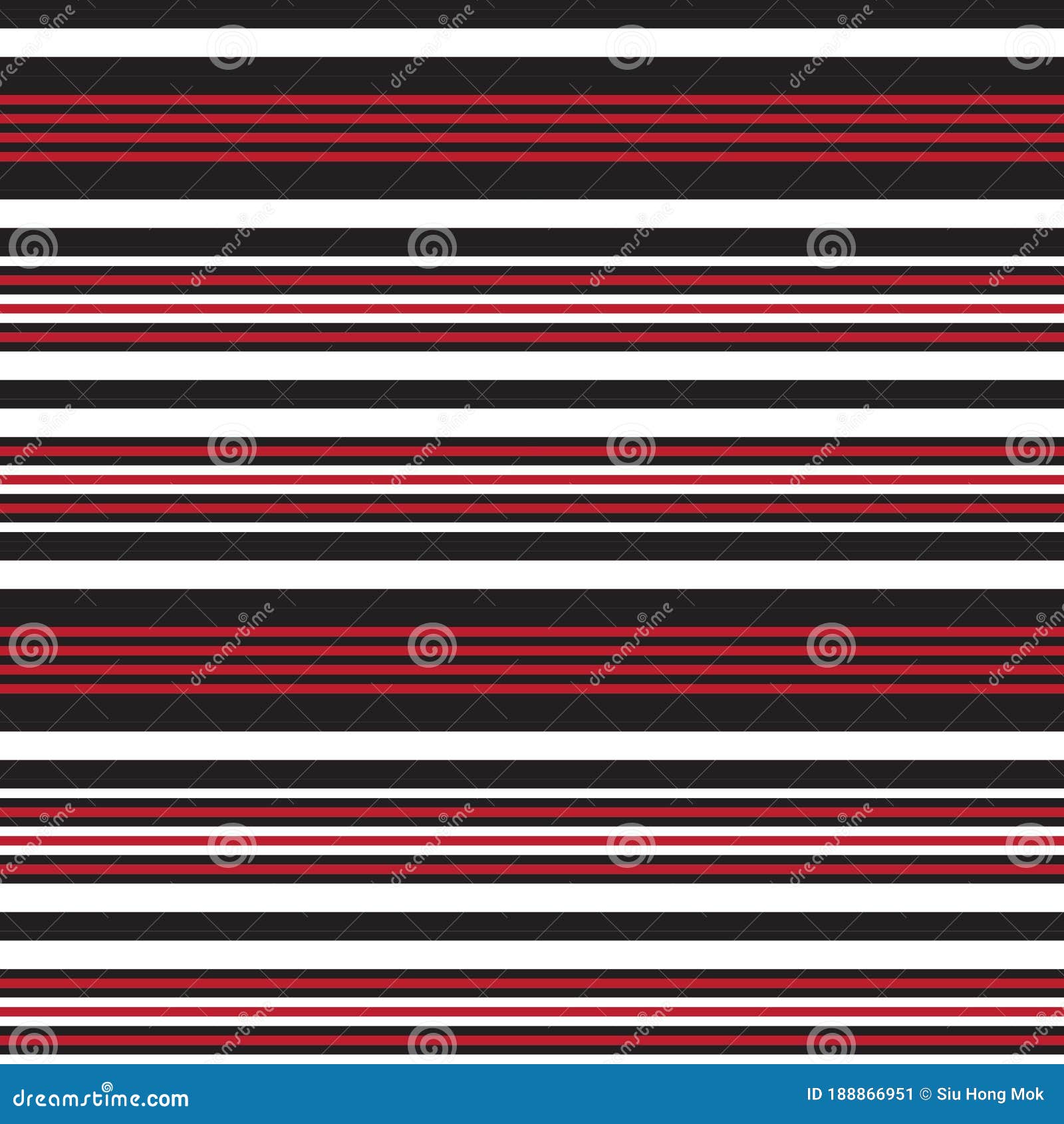 Red Stripe Seamless Pattern Background in Horizontal Style Stock Vector ...