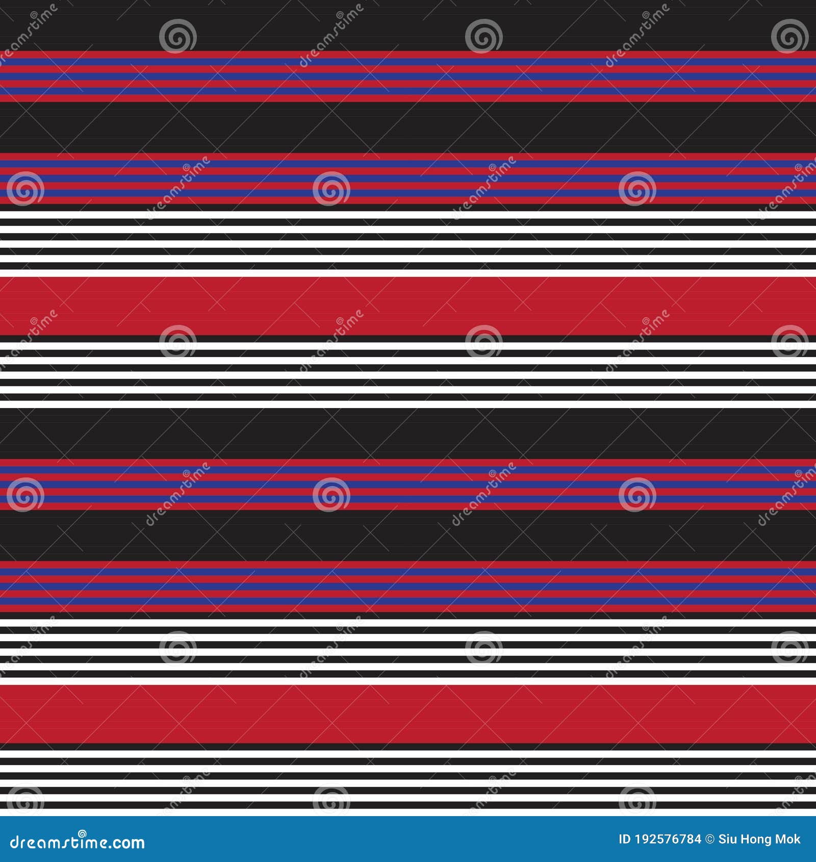 Red Stripe Seamless Pattern Background in Horizontal Style Stock Vector ...
