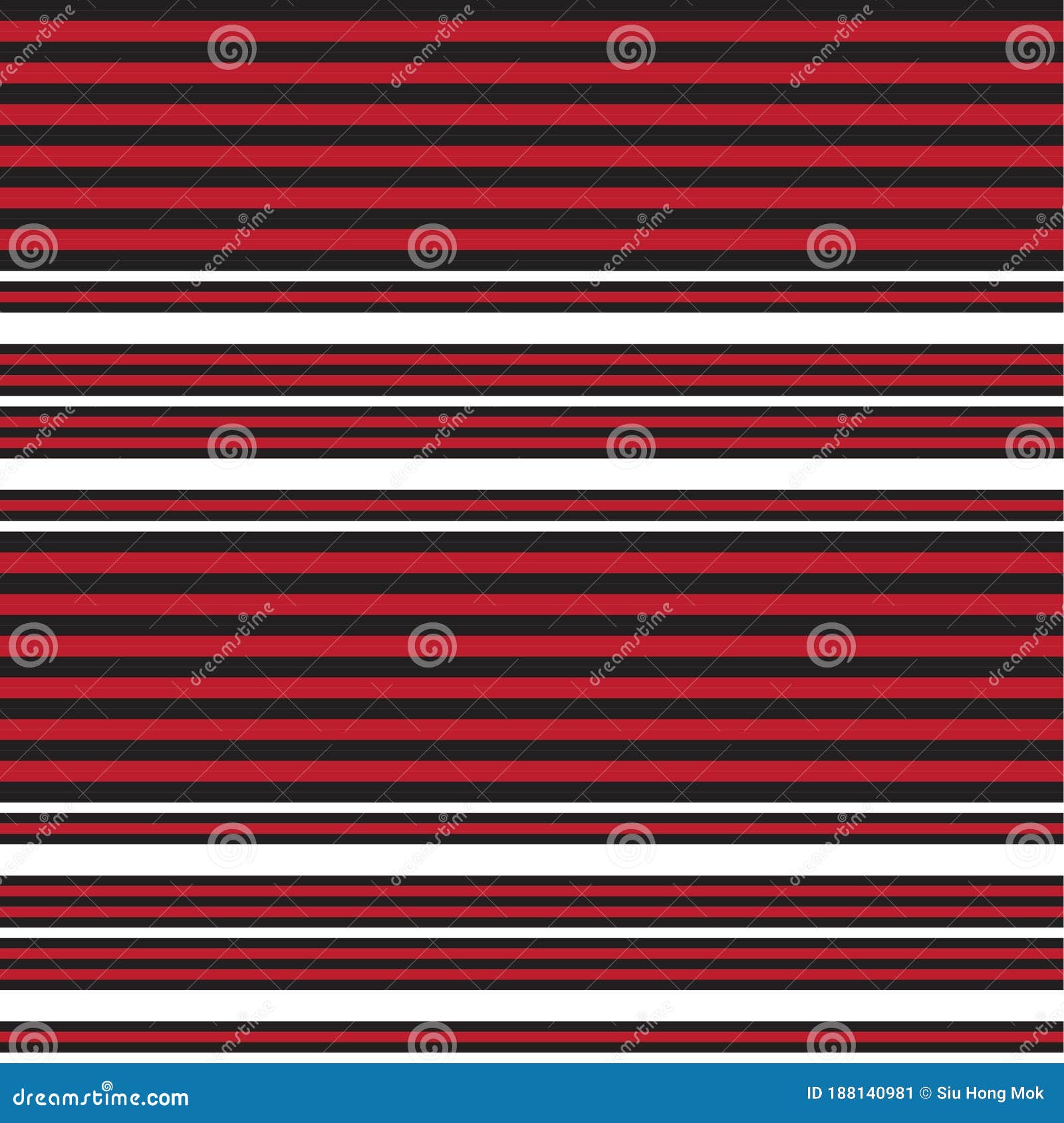 Red Stripe Seamless Pattern Background in Horizontal Style Stock Vector ...
