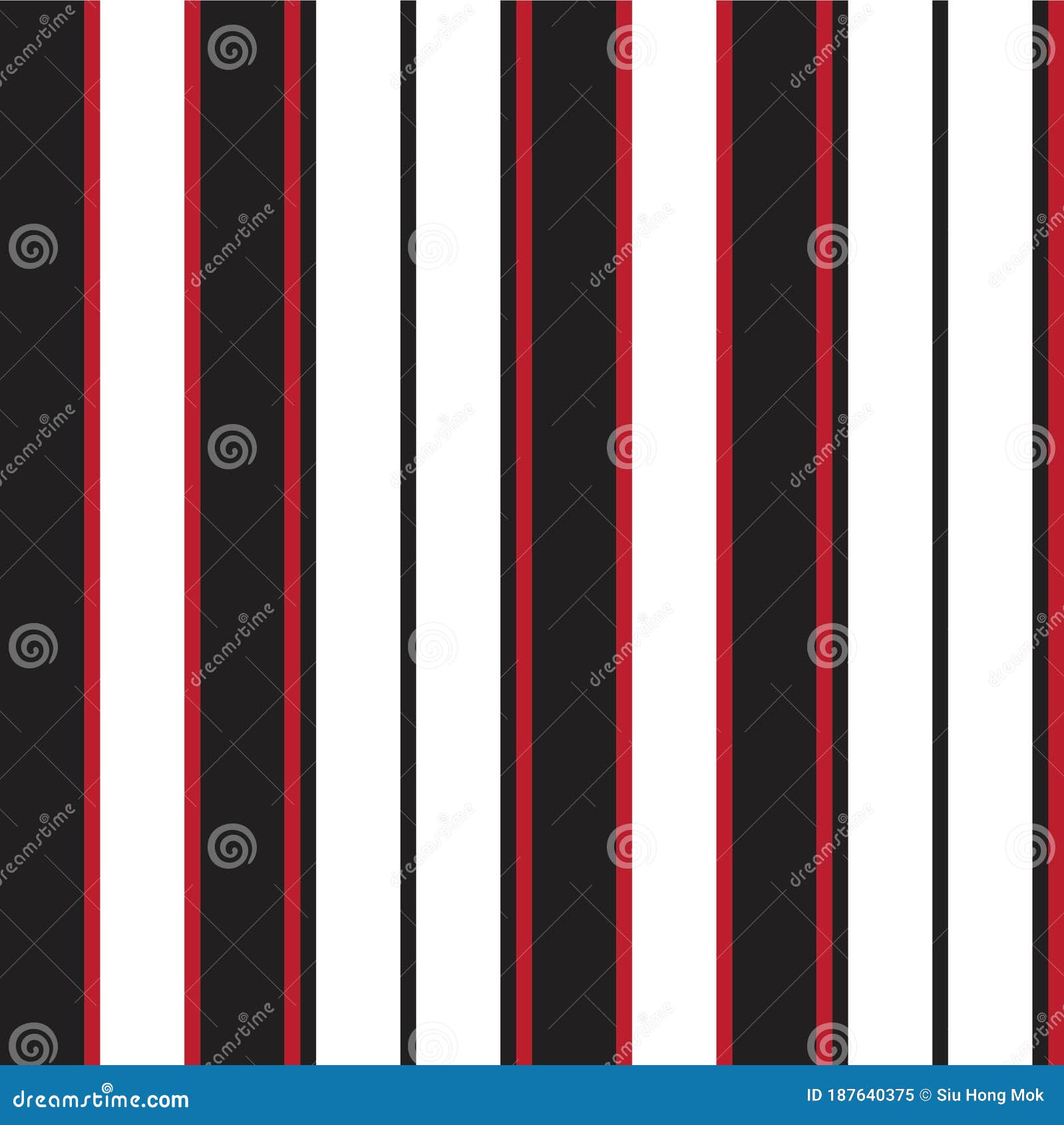 Red Stripe Seamless Pattern Background in Vertical Style Stock Vector ...