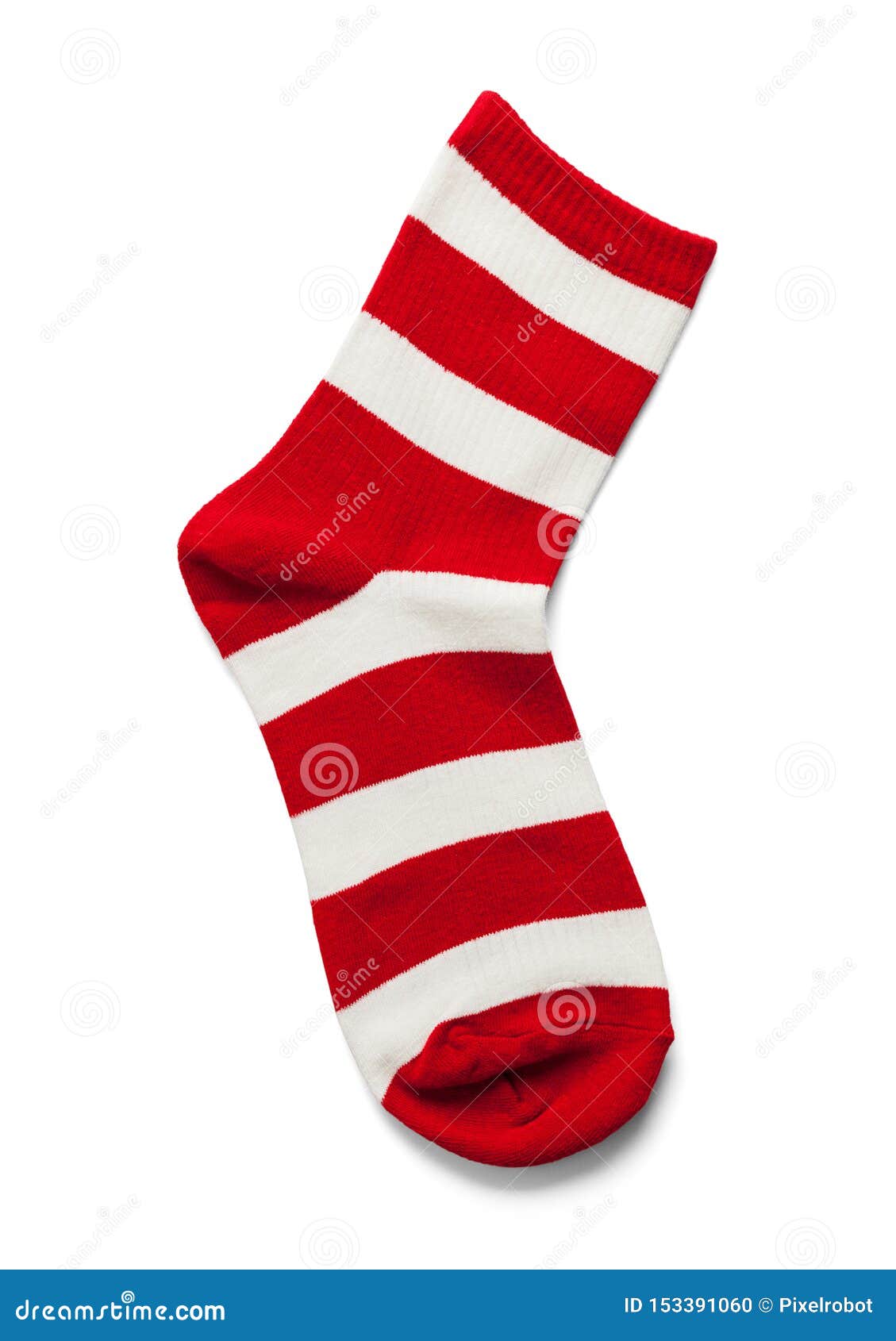 Red Stripe Sock stock photo. Image of fashion, large - 153391060