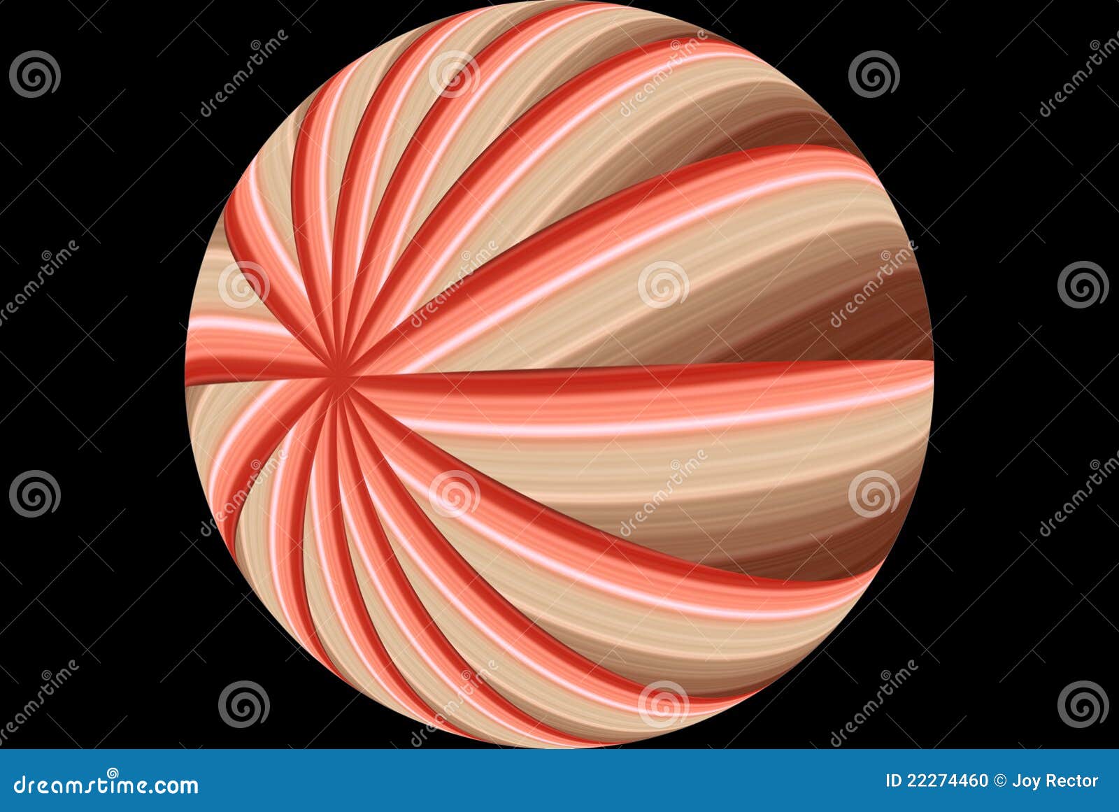 Red Striped Ball Abstract stock illustration. Illustration of graphic ...