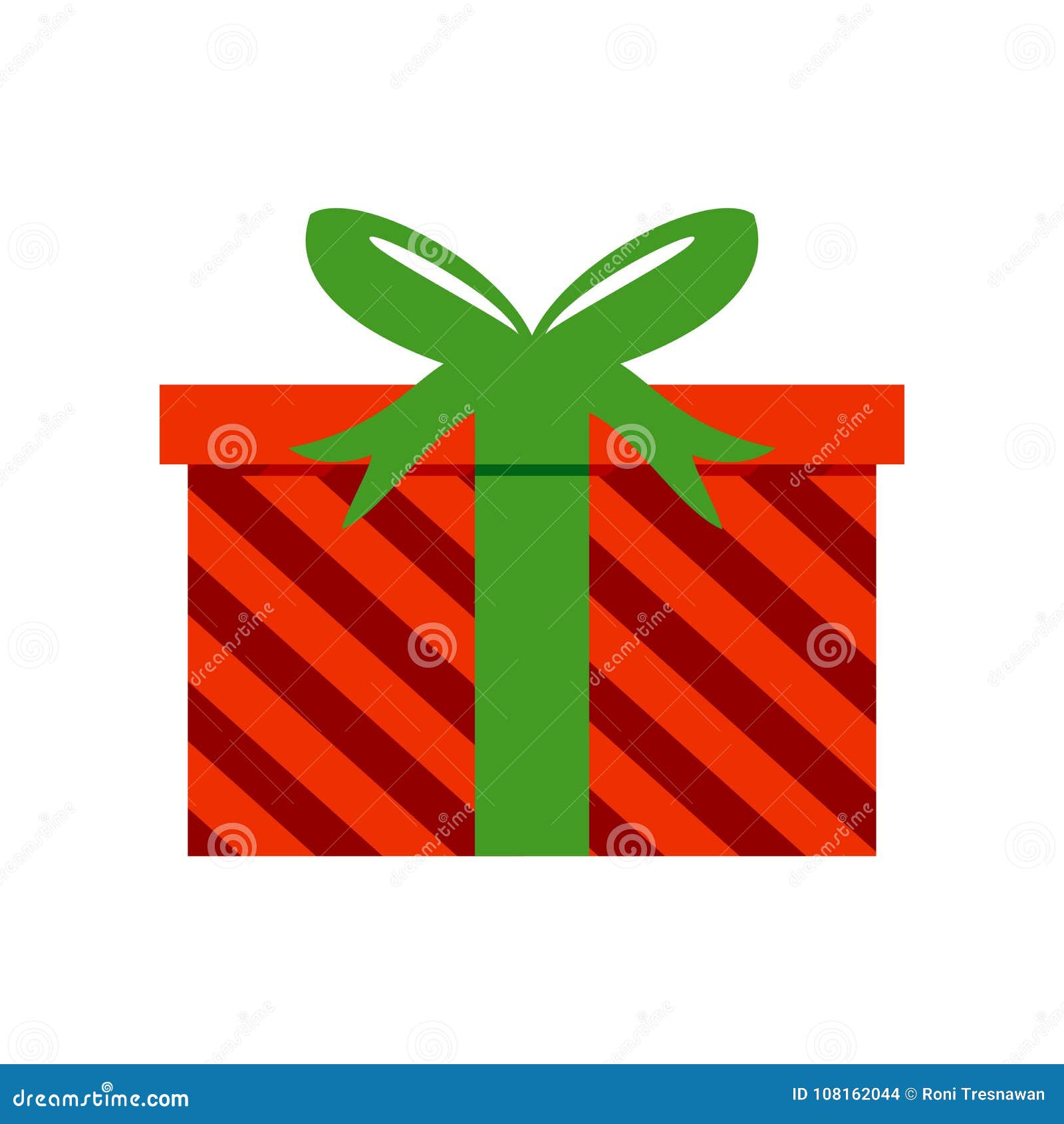 Red Striped Gift Box Vector Illustration Stock Vector - Illustration of ... Red Striped Gift Box Vector Illustration Stock Vector - Illustration of ...
