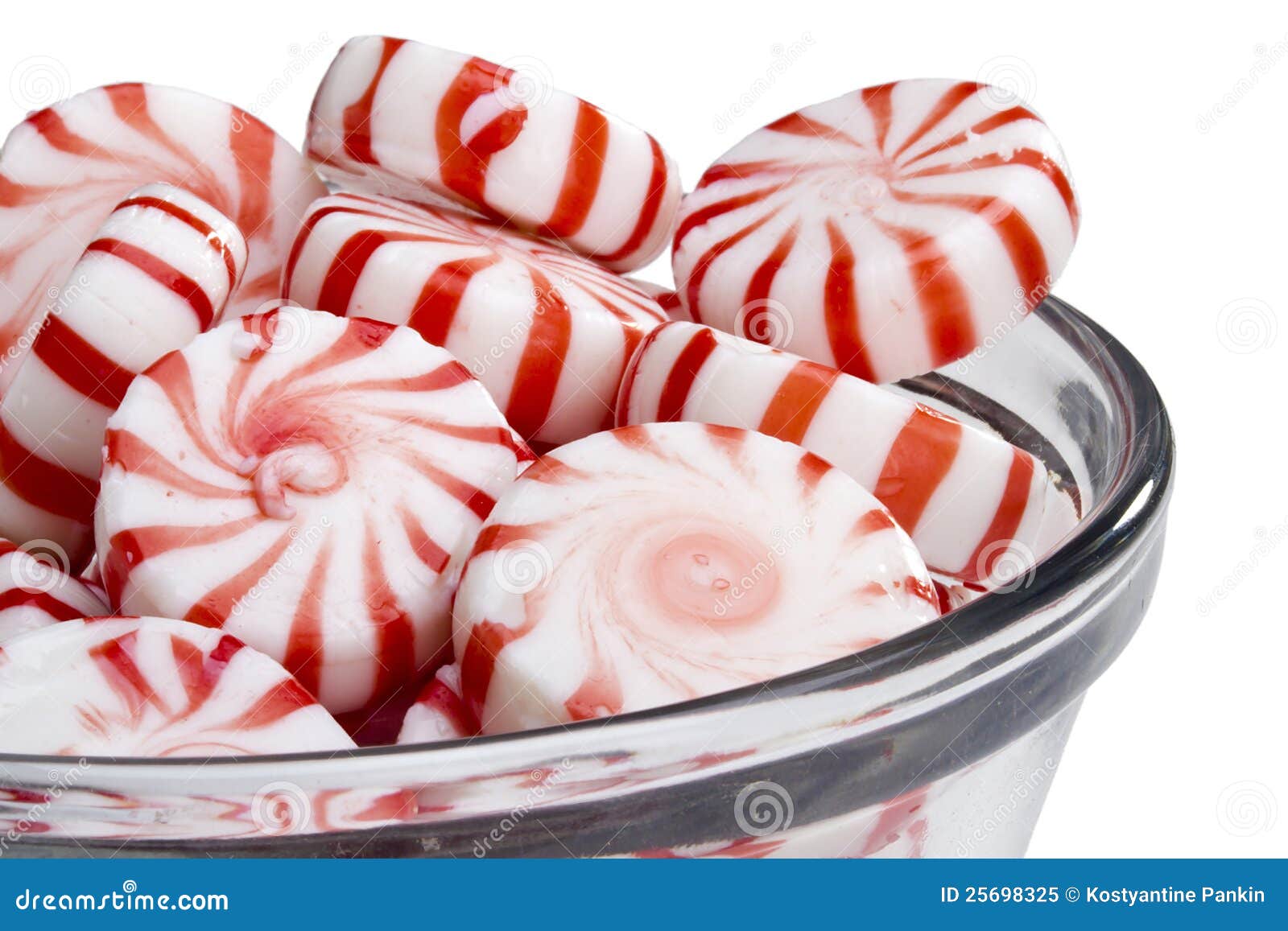 Red Striped Peppermints stock image. Image of delicious - 25698325