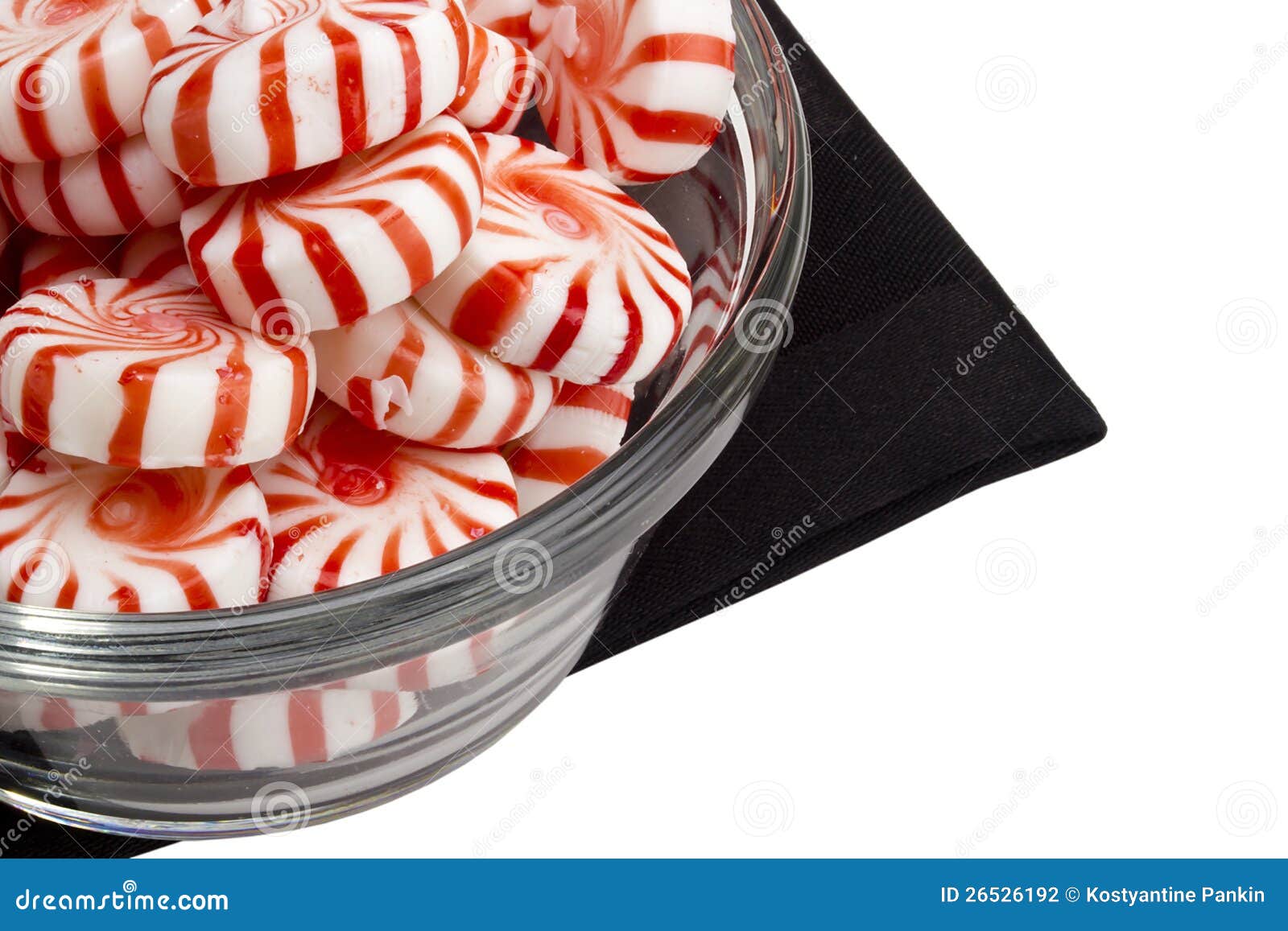 Red Striped Peppermints stock photo. Image of dessert - 26526192