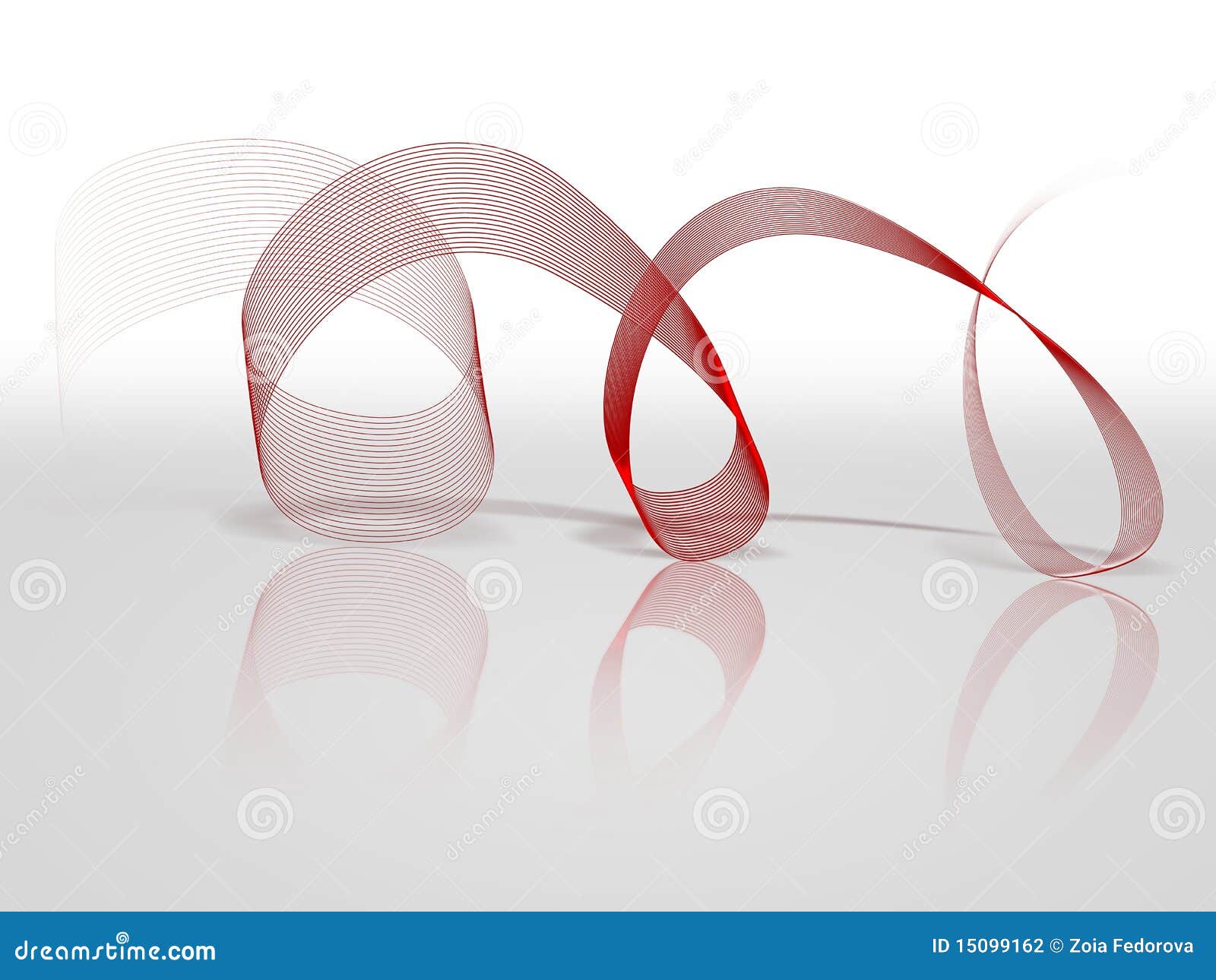 Red striped ribbon stock illustration. Illustration of style - 15099162