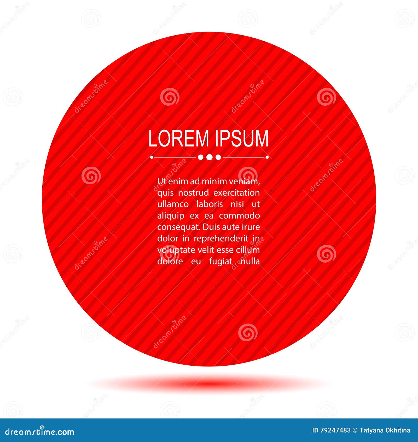 Red striped round frame stock vector. Illustration of monochrome - 79247483