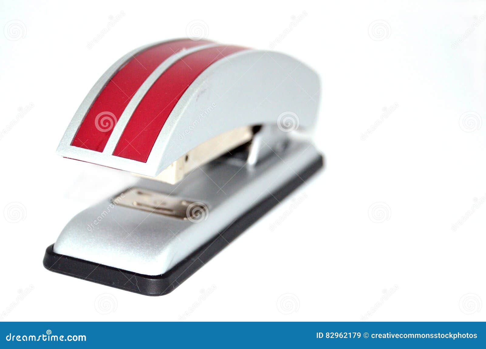 Red Striped Stapler Picture. Image: 82962179