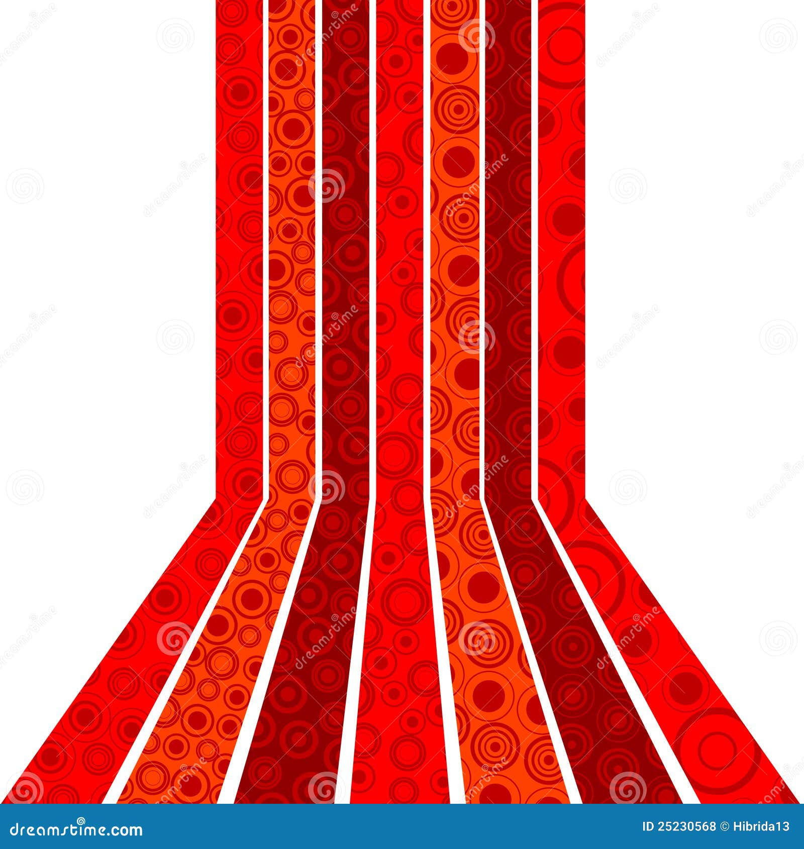 Red Stripes and Circles Background Stock Illustration - Illustration of ...