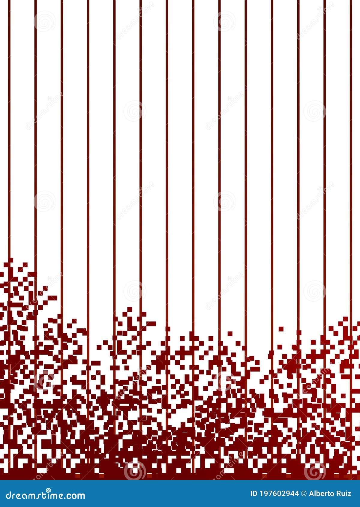 Red Stripes with Red Pixels Stock Illustration - Illustration of ...