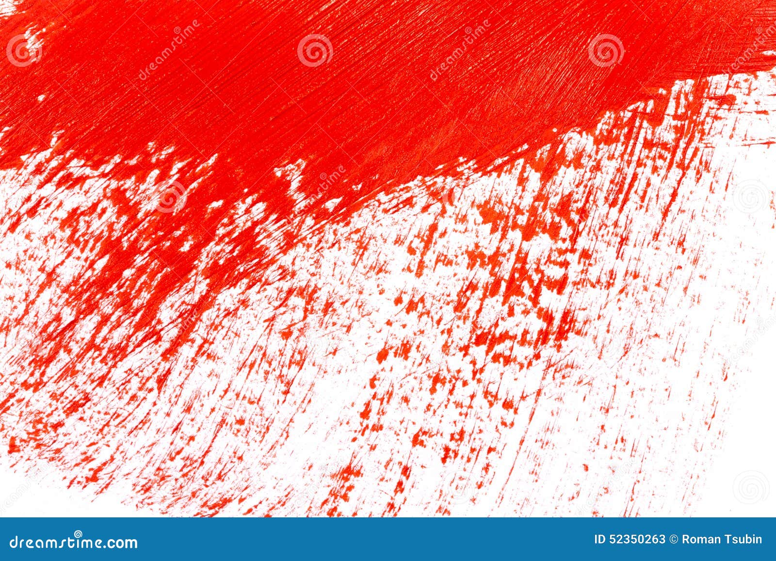 Red Stroke of the Paint Brush Stock Image - Image of canvas, drawing ...