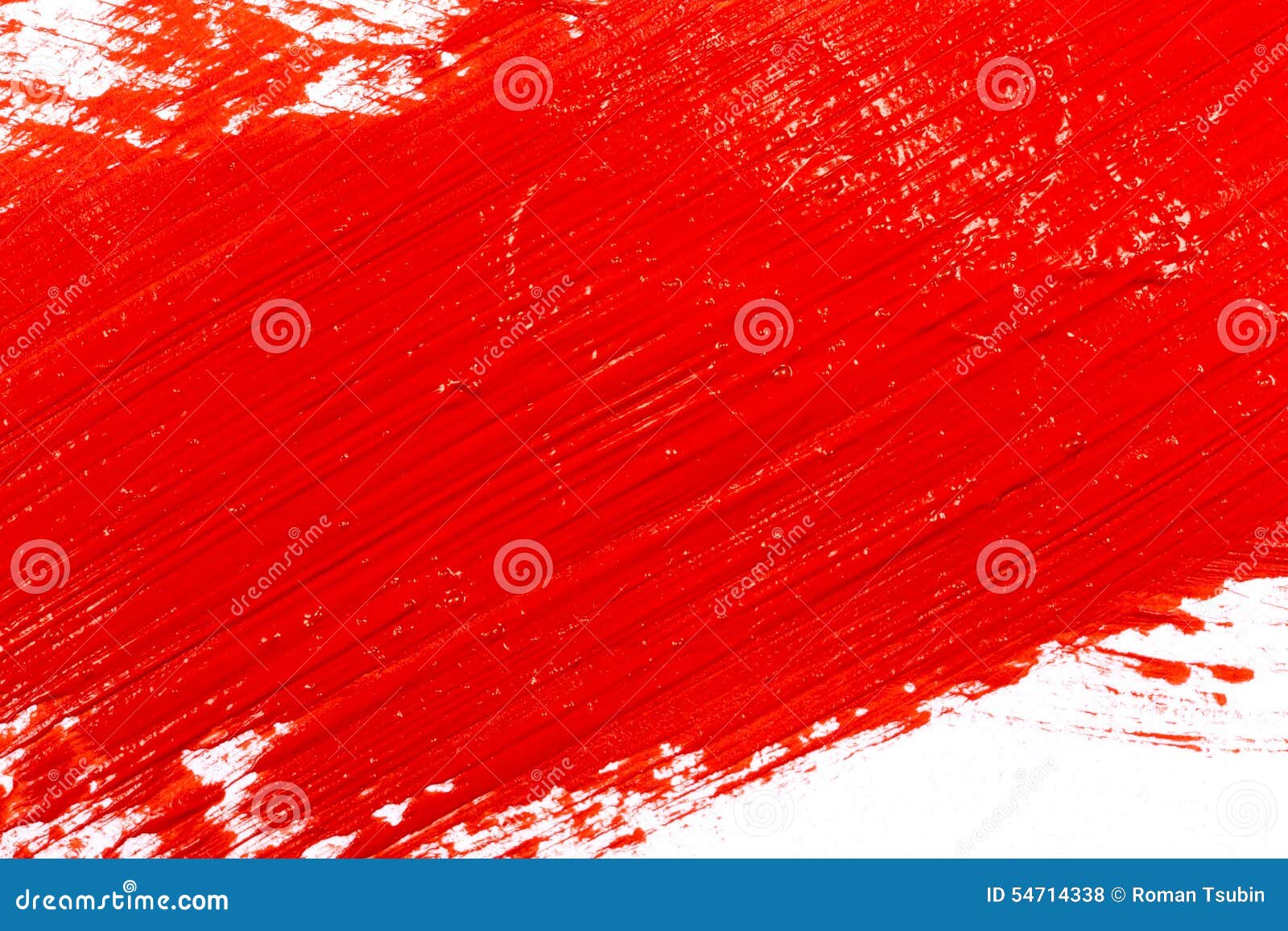 Red Stroke of the Paint Brush Stock Photo - Image of acrylic, sketch ...
