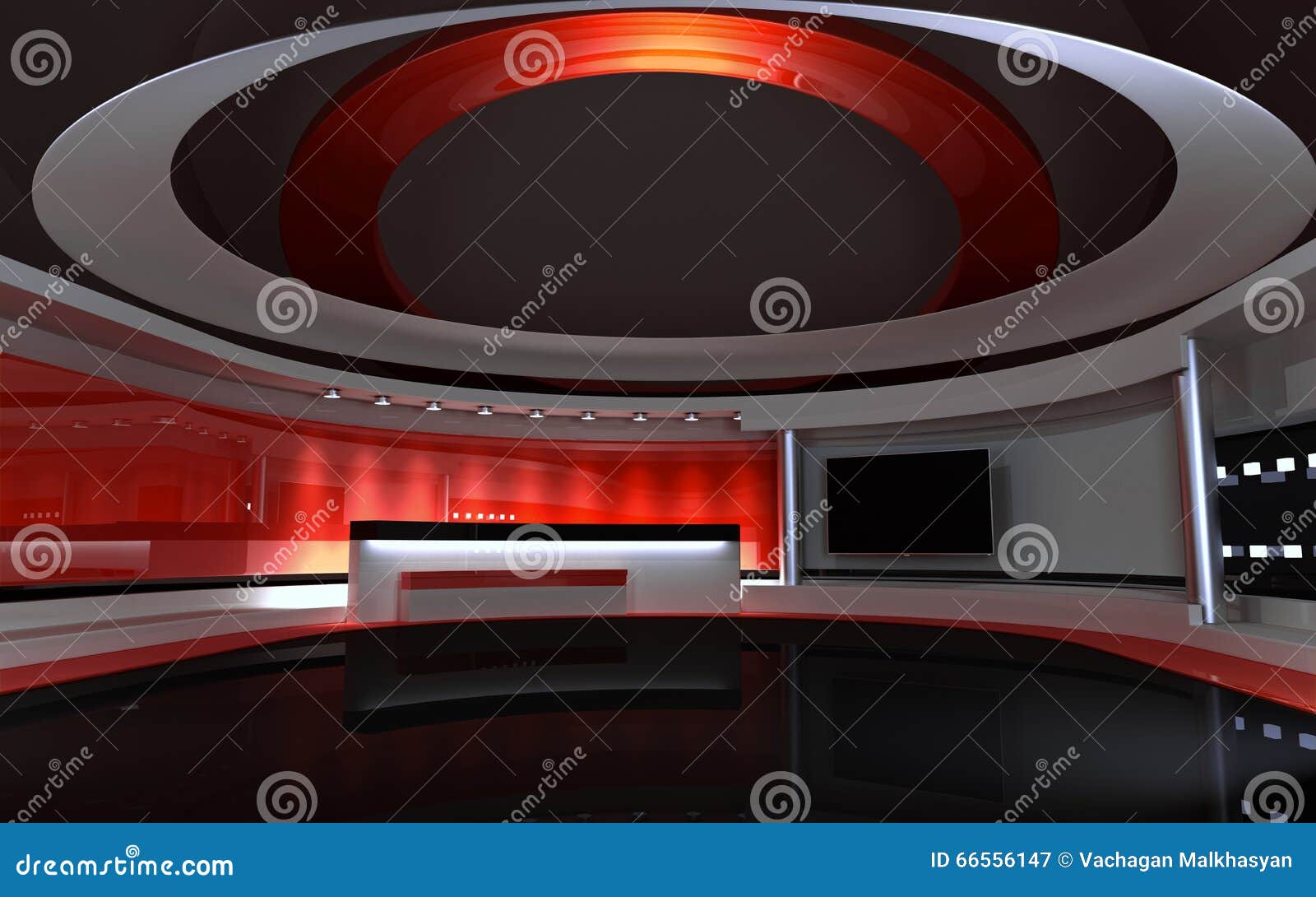 Red Studio stock illustration. Illustration of design - 66556147