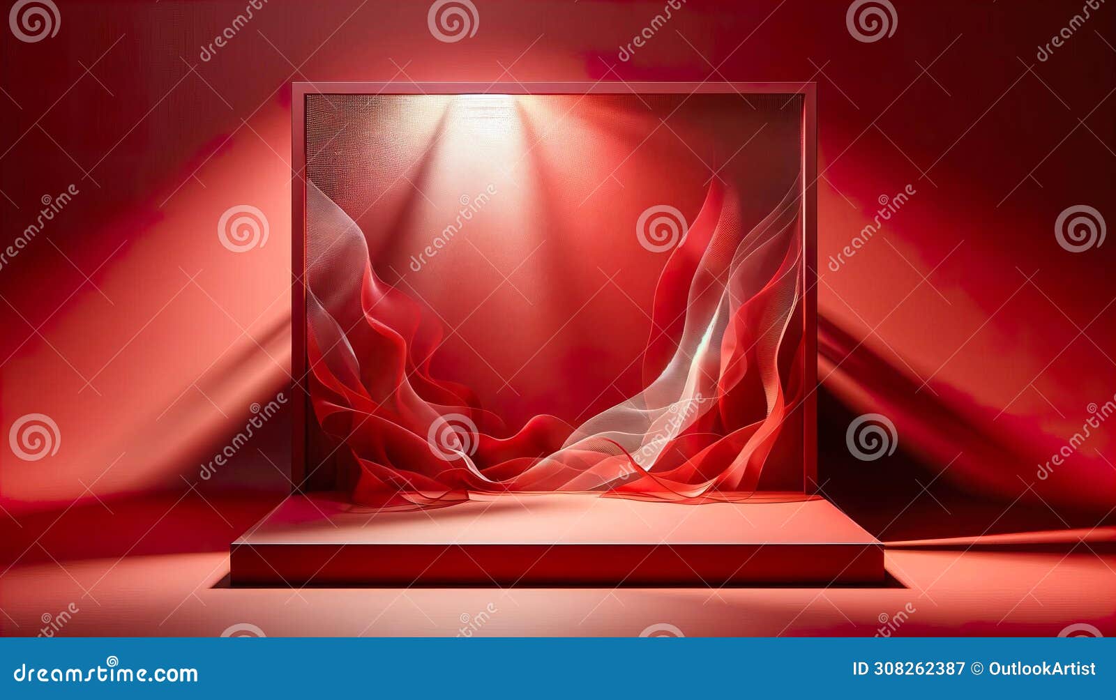 Red Studio Background Abstract Red Backdrop with Window Shadows Perfect ...
