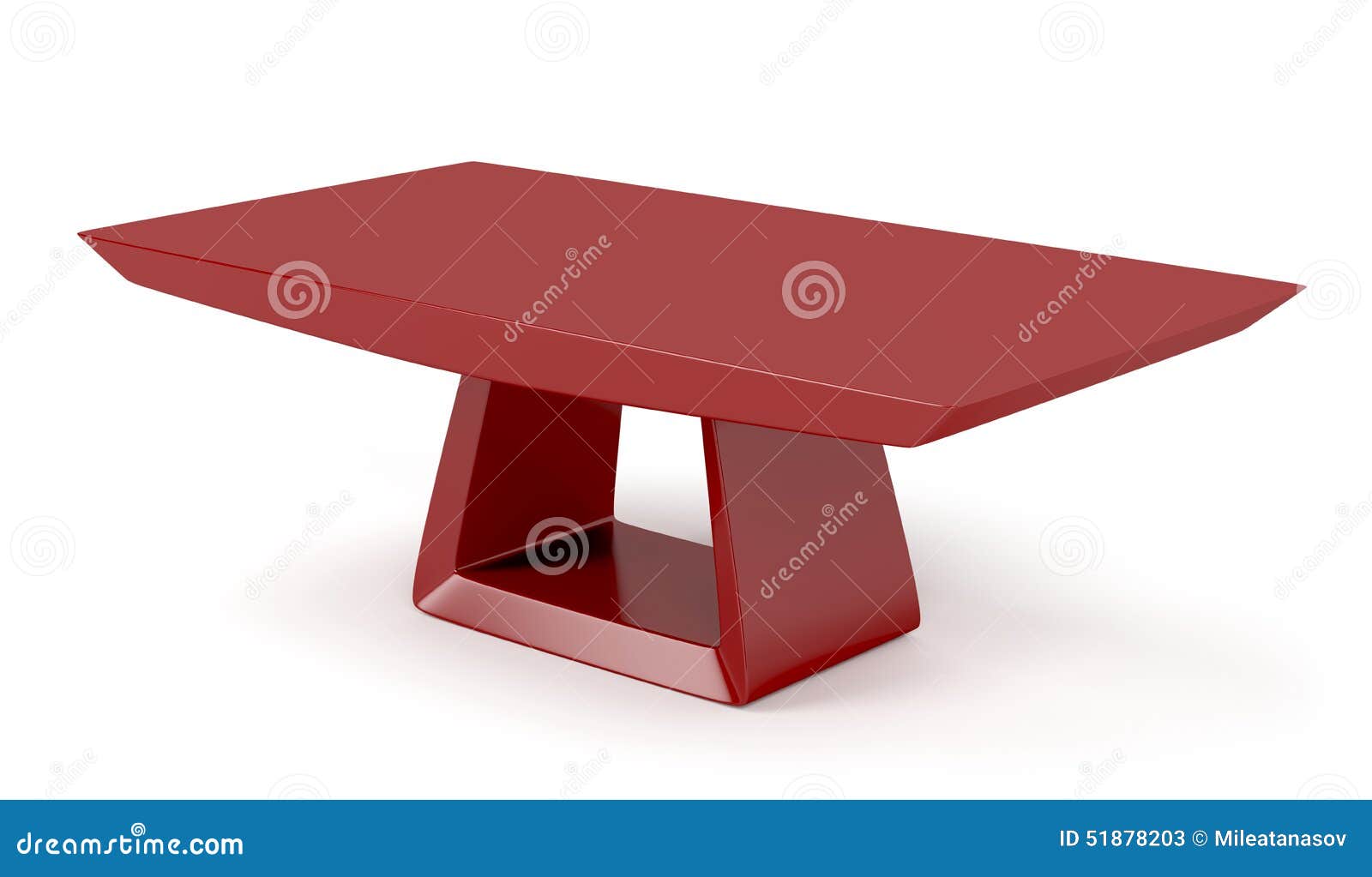 Red stylish coffee table stock illustration. Illustration of furniture ...