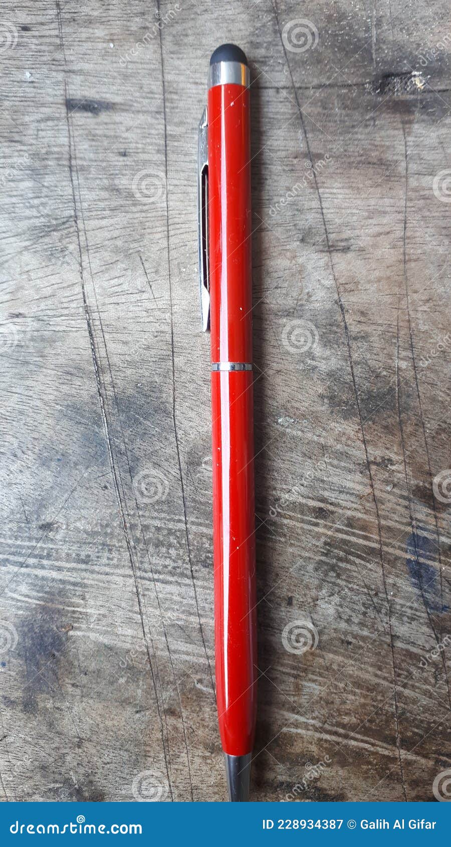Red stylus pen stock image. Image of drawing, line, wood - 228934387