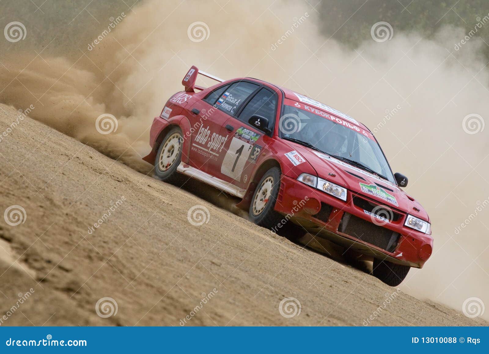 Red Subaru Impreza at Rally Editorial Stock Photo - Image of jumping ...