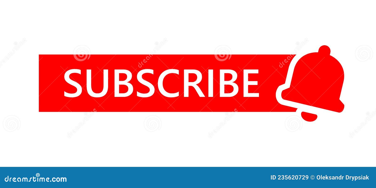 Red Subscribe Button with Notification Bell Icon. Web Subscribe Button ...