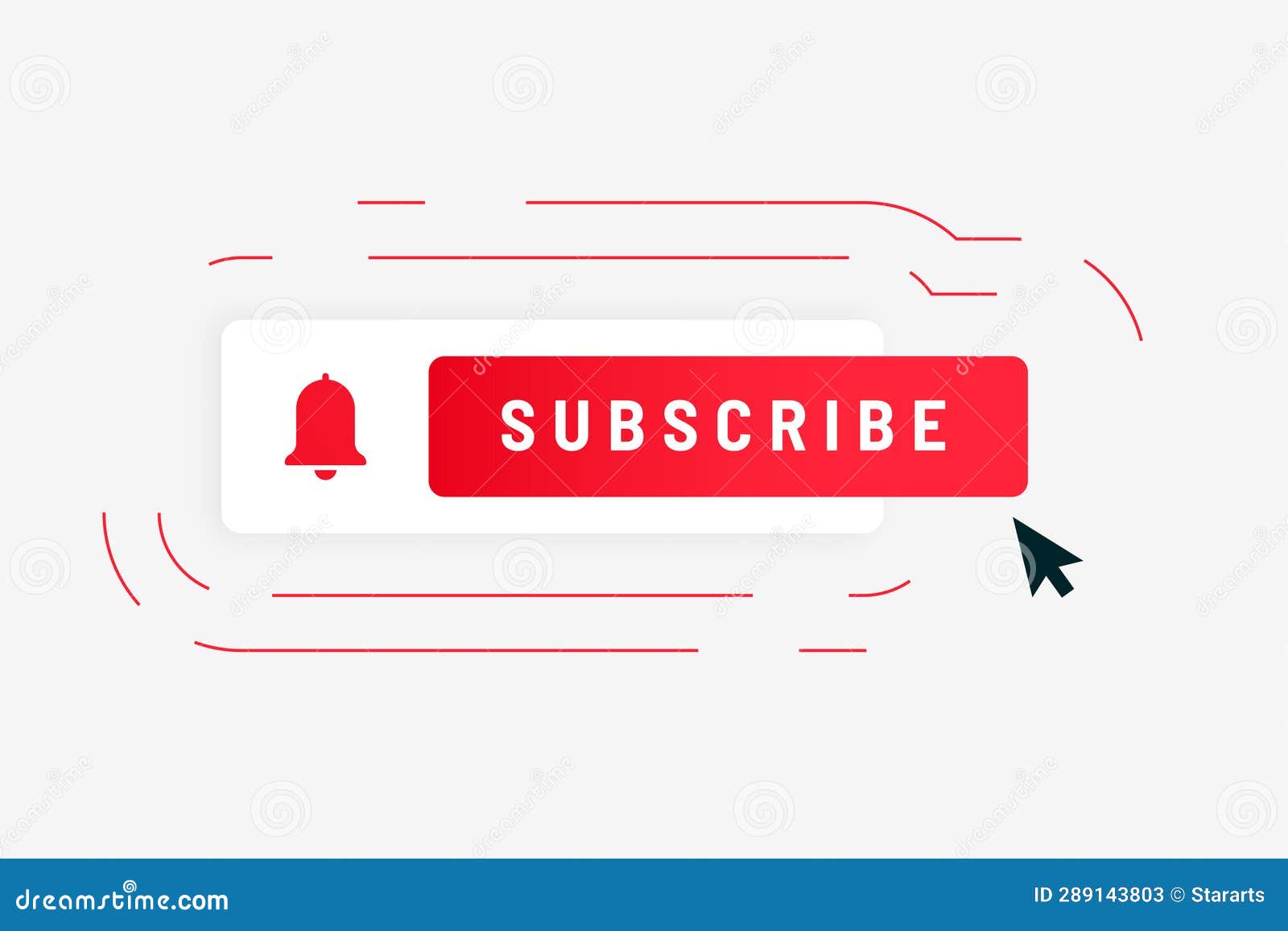 Red Subscribe Button Stand Out With Eye Catching Subscription Icon ...